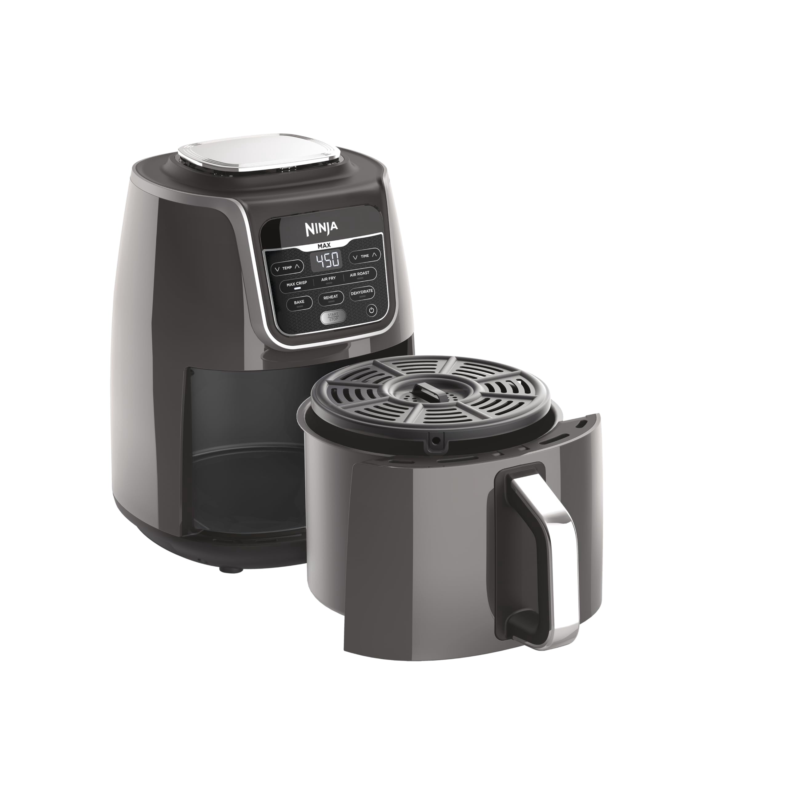 Ninja, Air Fryer Max XL, AF161, 5.5-Quart, Black and Silver - Walmart.com