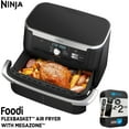 Ninja AD600CO Foodi 7-in-1 DualZone FlexBasket Air Fryer with 11-qt MegaZone (Renewed) Bundle ...