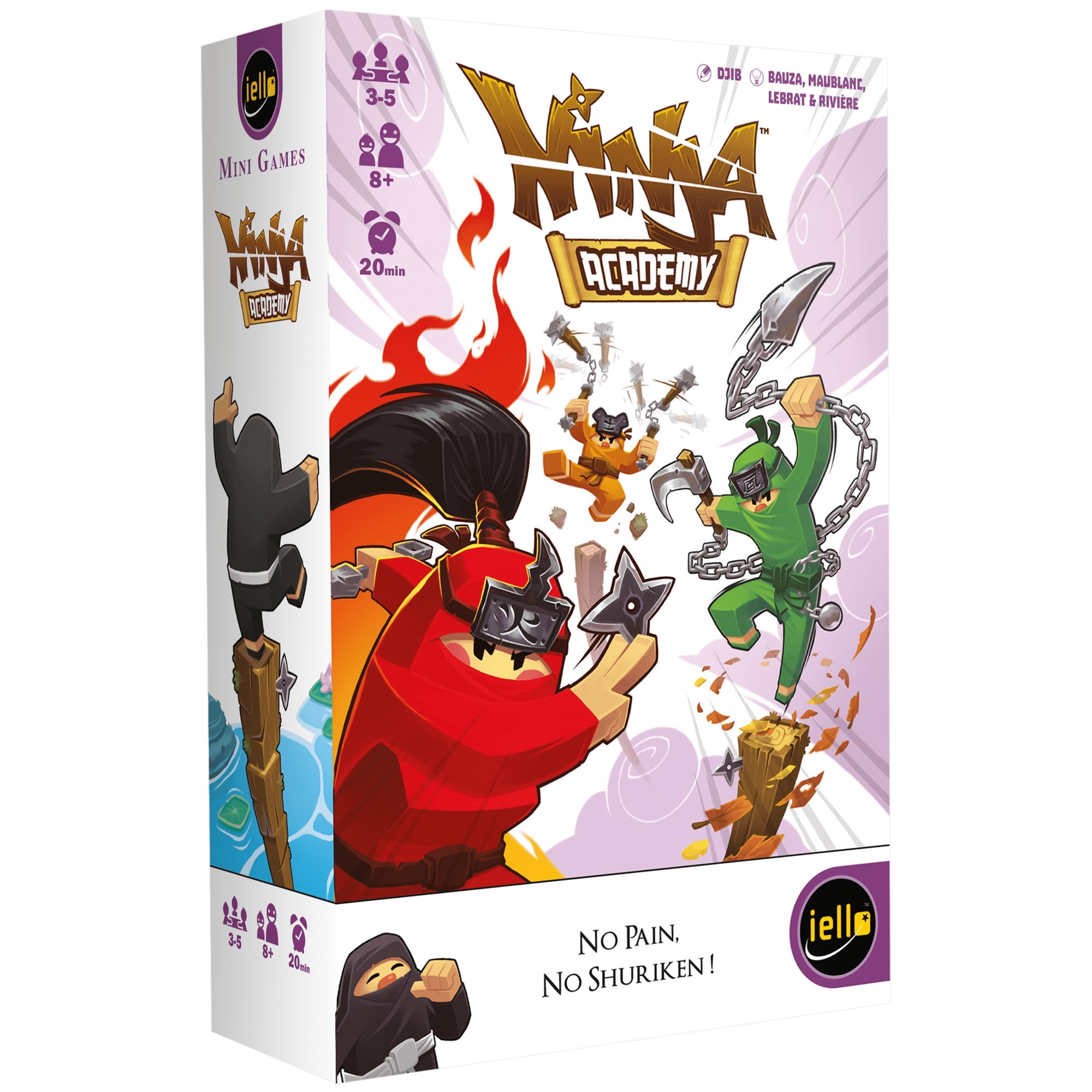Ninja Academy - Mini Games, Kids & Family, Iello Games, Ages 8+, 3-5 ...