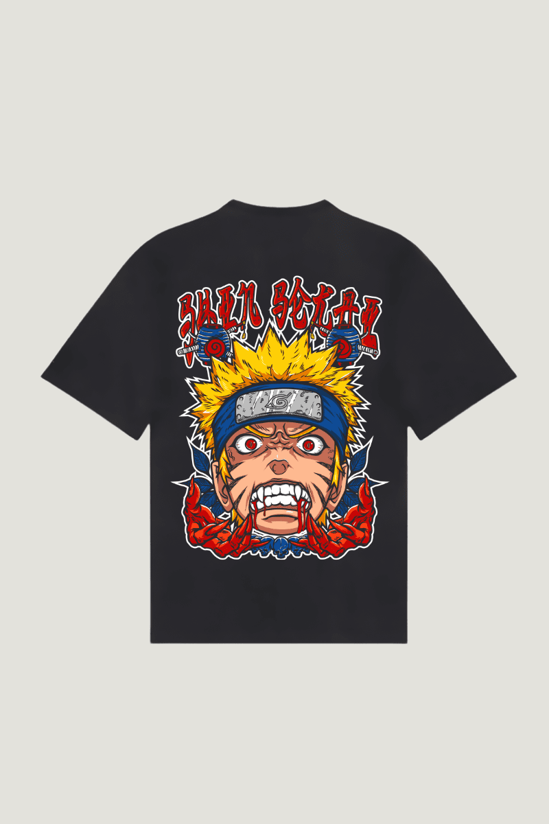 Ninja Blaze Tee – Naruto’s Kyubi Form, Fierce Design for Fans of the ...
