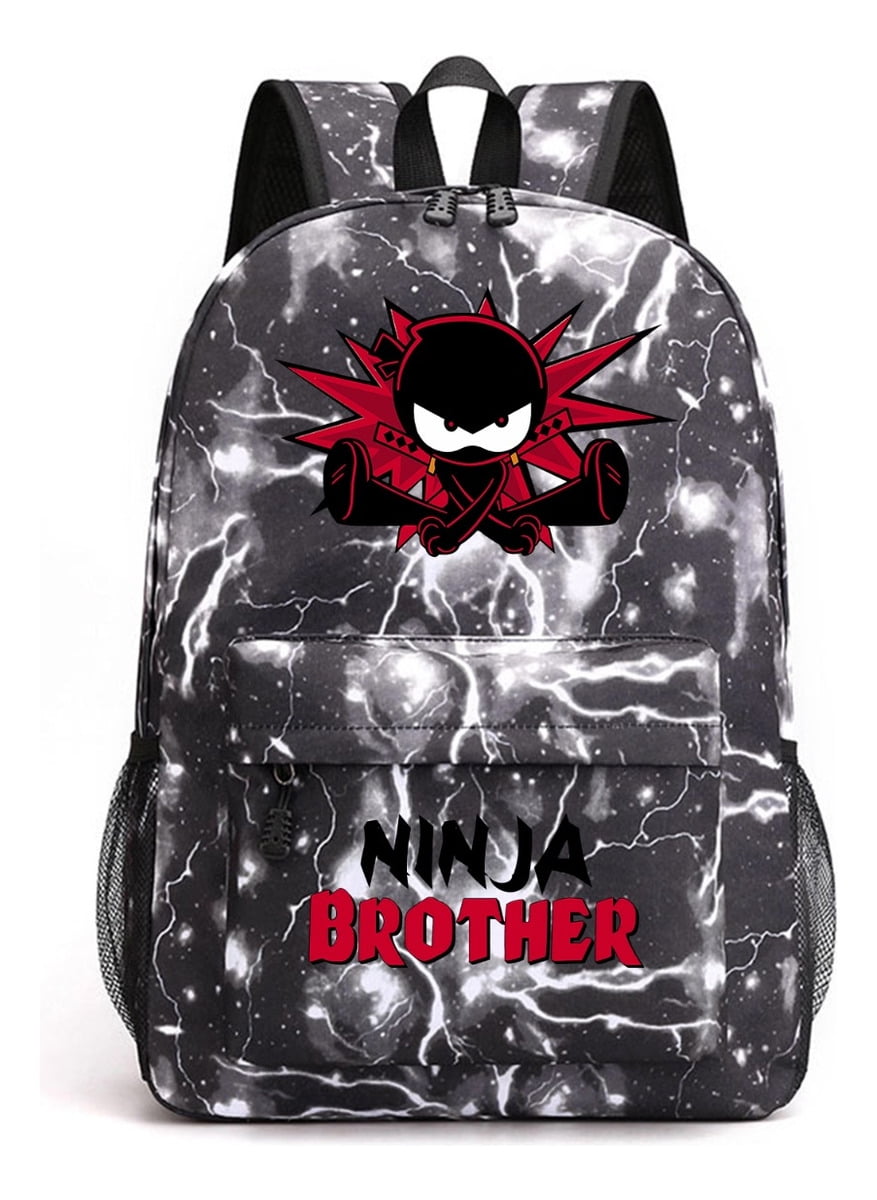 Ninja Brother Starry Night Lightning Black School Backpack, Cute Cool ...