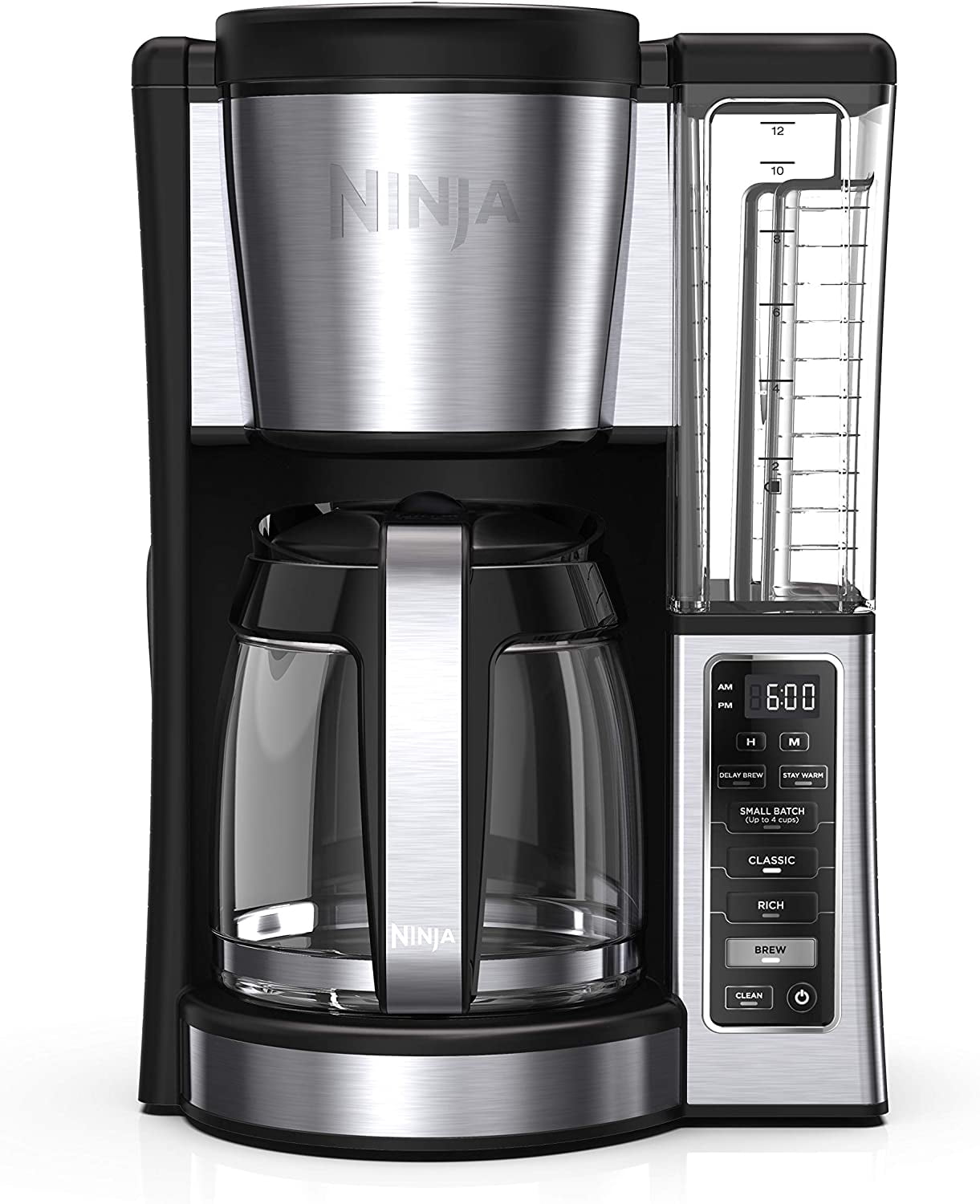 Ninja CE251 Programmable Brewer, with 12-cup Glass Carafe, Black and ...