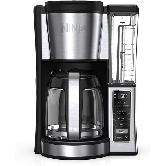 Ninja CE251 Programmable Brewer, with 12-cup Glass Carafe, Black and ...