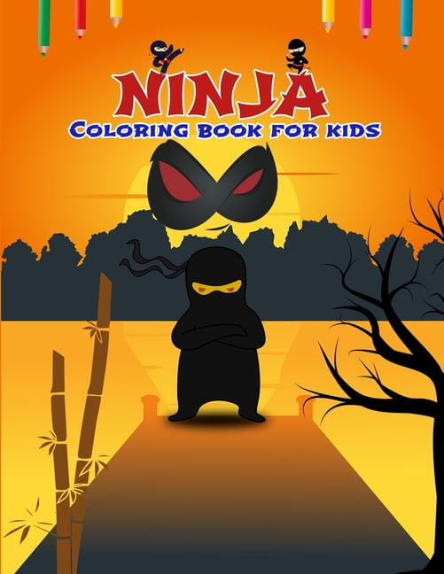 Ninja Coloring Book: Cartoon Ninja For Boys and Girls. Coloring Book ...