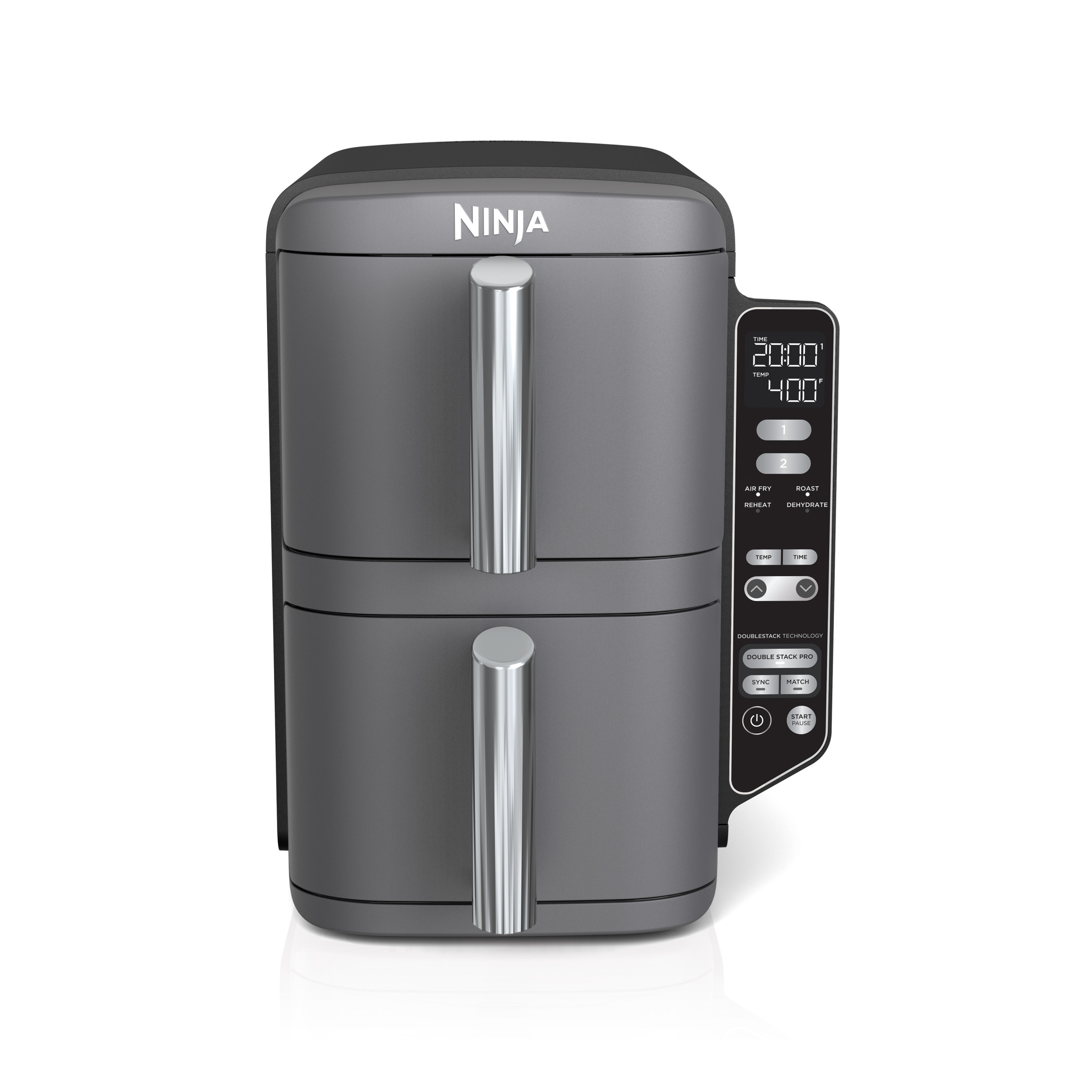 Brandclub Ninja 10 Qt 2 Basket Air Fryer Black Automatic Shutoff Brandclub Ninja 10 Qt 2 Basket Air Fryer Black Automatic Shutoff