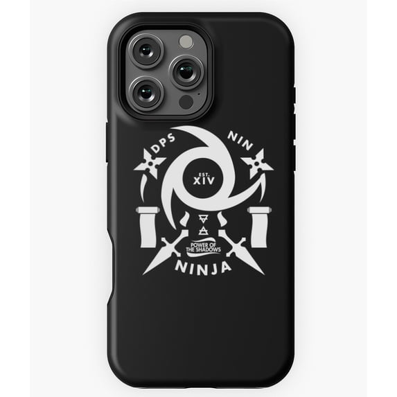 Ninja FF14 Final Fantasy Job Icon Phone Case for iPhone 16 15 14 13 12 ...