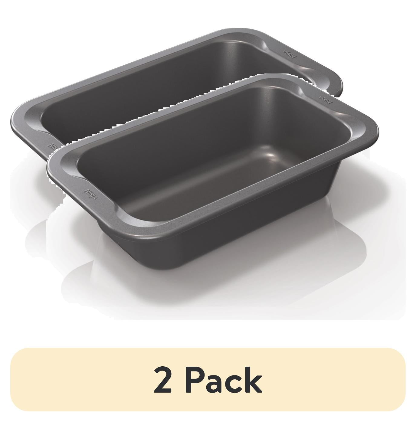 (2 pack) Ninja Foodi NeverStick Essential 5" x 9" Aluminum Loaf Pan ...
