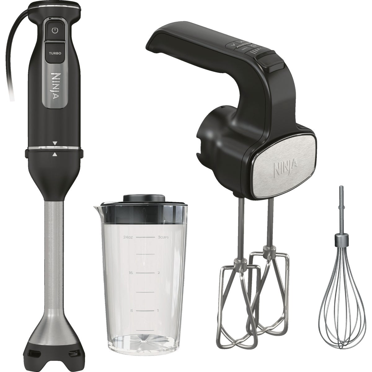 Ninja Foodi Power Mixer System CI100 Hand Mixer Blender Combo ...