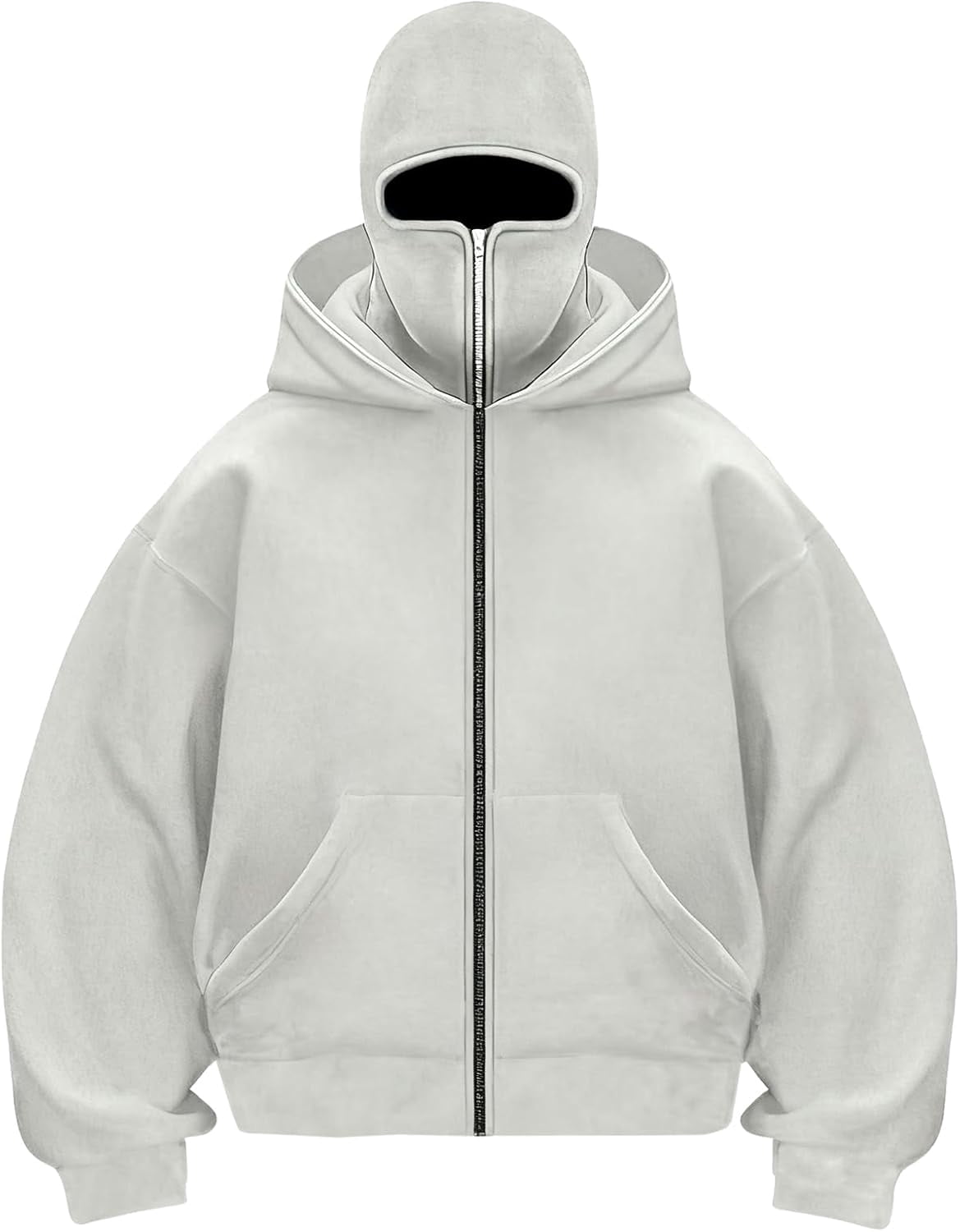 Ninja Hoodie with Face Mask, Winter Autumn Balaclava Hoodie for Men ...