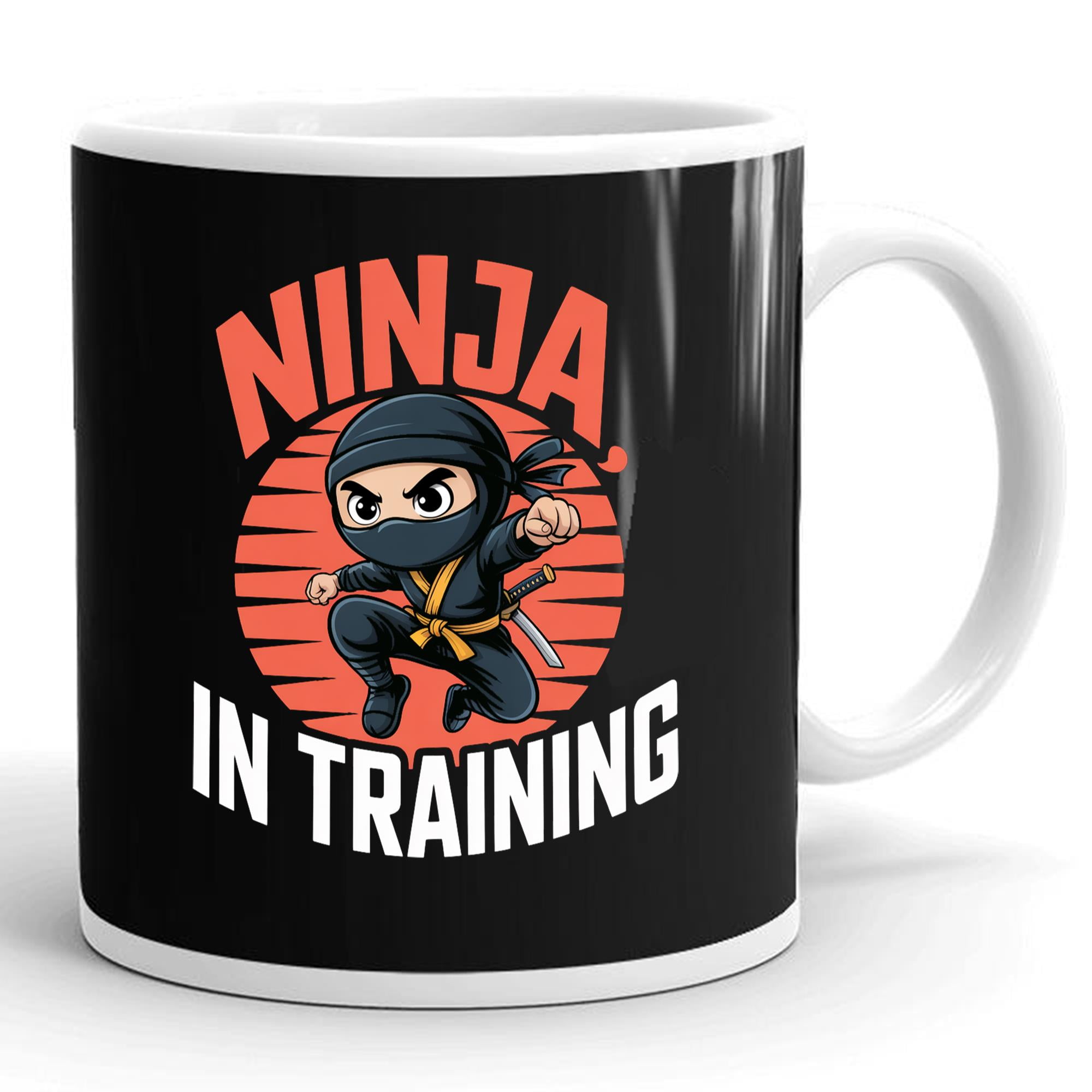Ninja In Training Cool Martial Arts Warrior Gift Ceramic Mug 11oz ...
