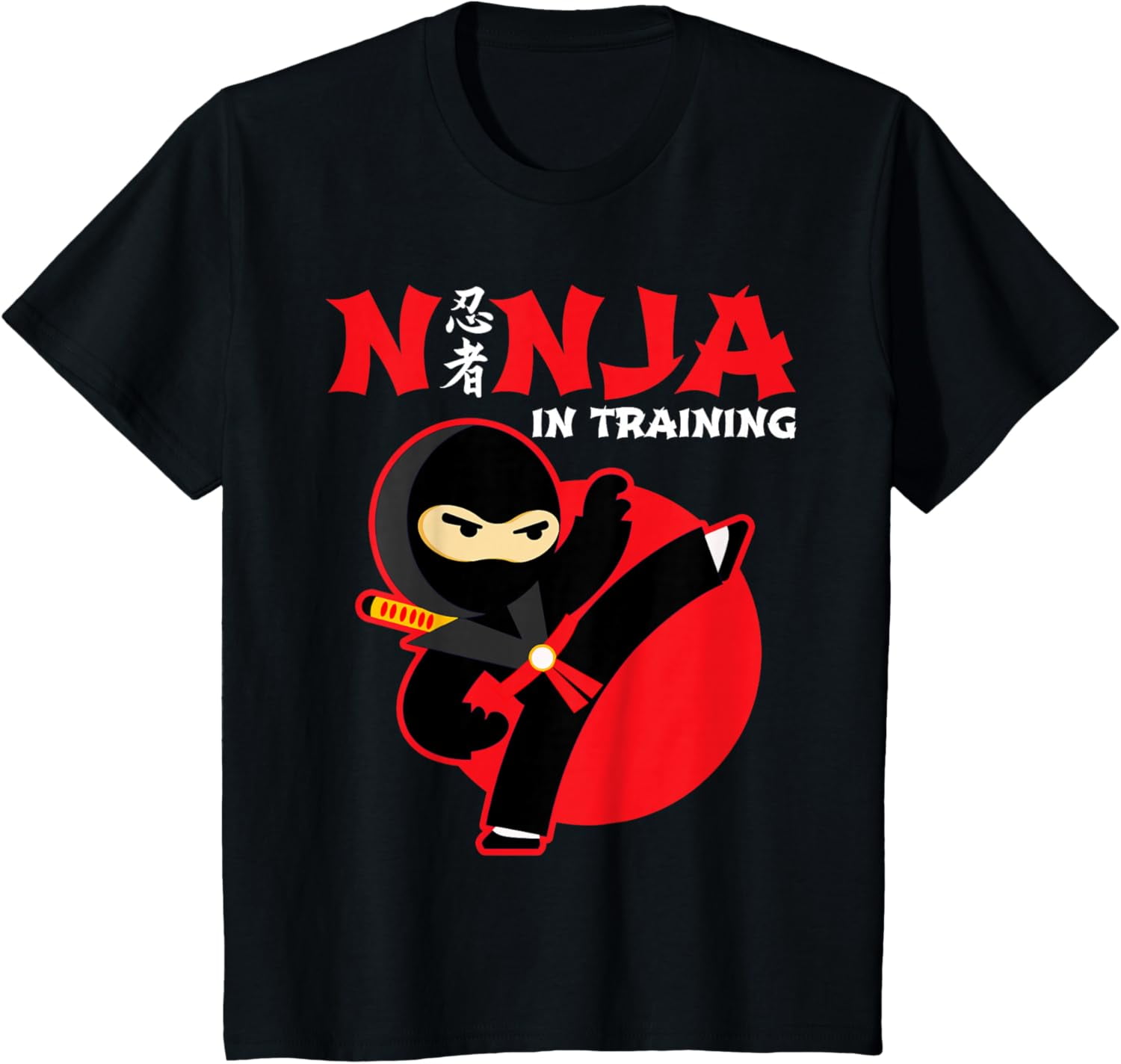 Ninja In Training Cool for Martial Arts Warrior Kids Boys T-Shirt ...