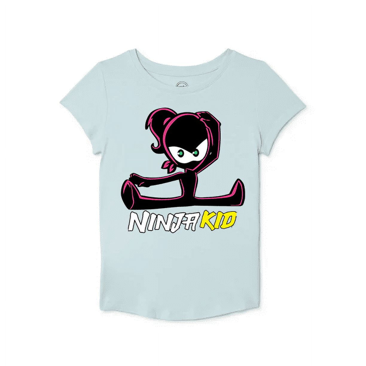 Ninja Kid Short-Sleeve Cotton Blend T-Shirt, Cool Graphic Tee, Size 6-7 ...