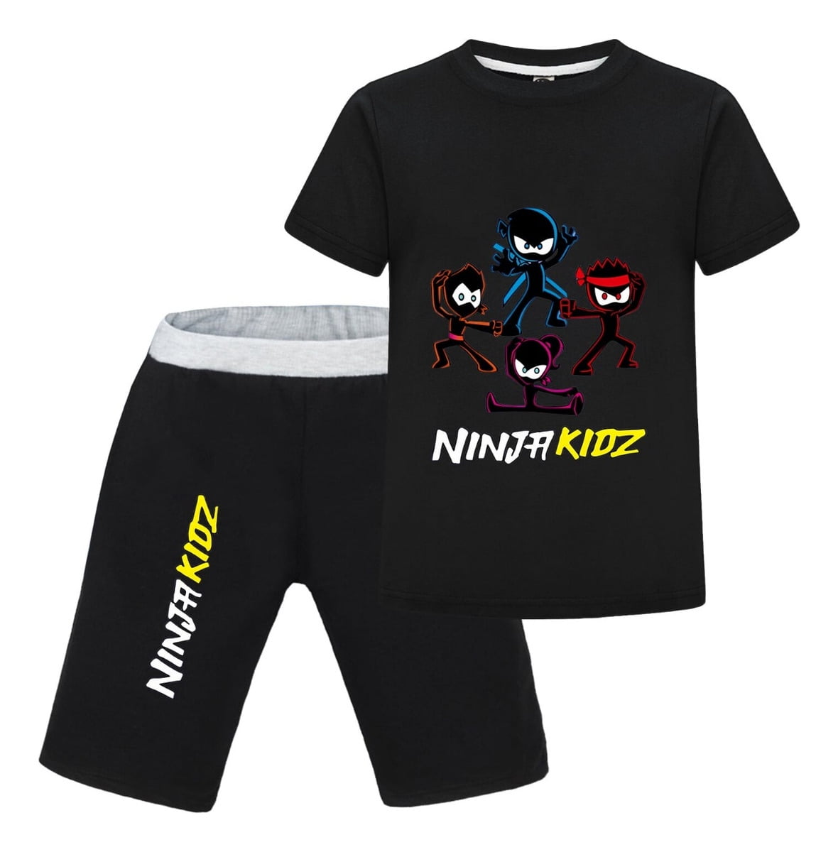 Ninja Kidz 2-Piece Outfit Clothing Set for Boys – T-Shirt and Matching ...