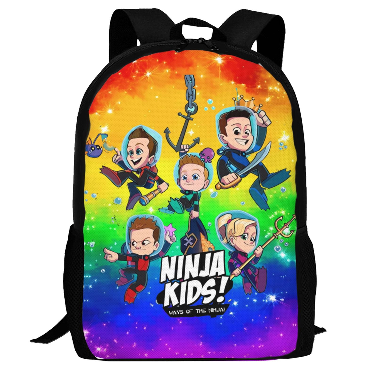 Ninja Kidz Backpack,3d Print Laptop Backpack Lightweight Casual Daypack ...