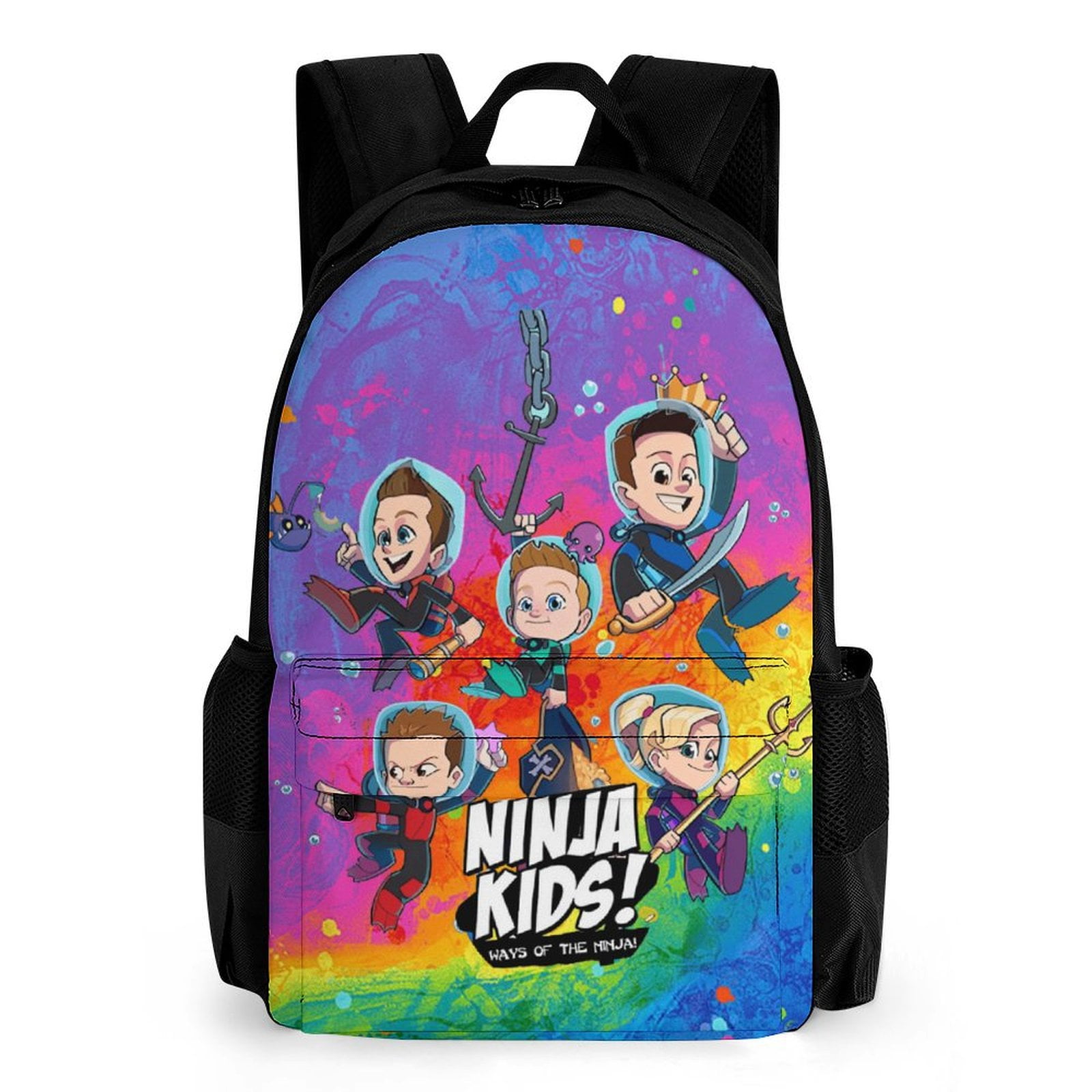 Ninja Kidz Backpack Waterproof Multifunction Bookbag, Lightweight ...