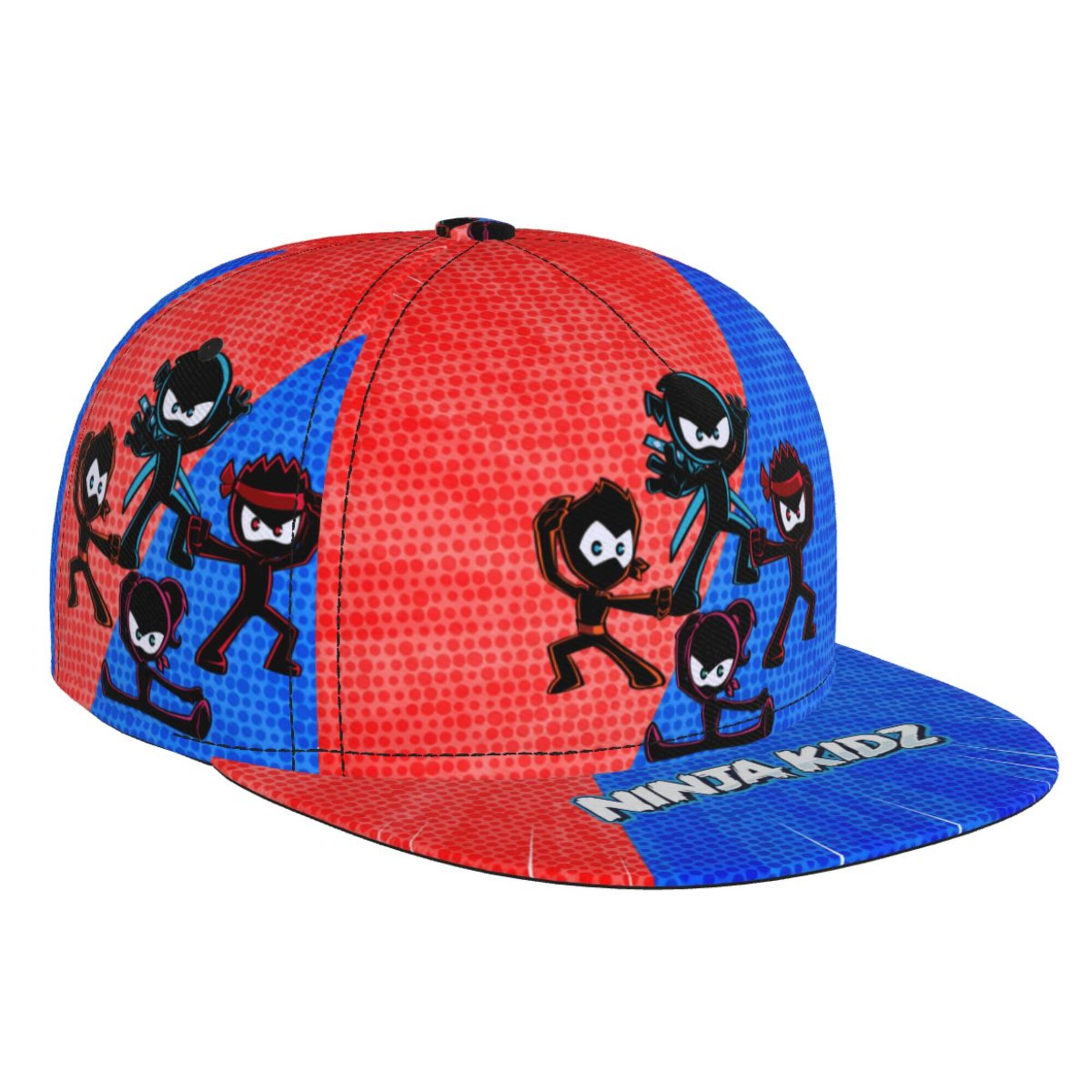 Ninja Kidz Baseball Cap For Men, Women & Kids, Classic Flat Brim Hat ...