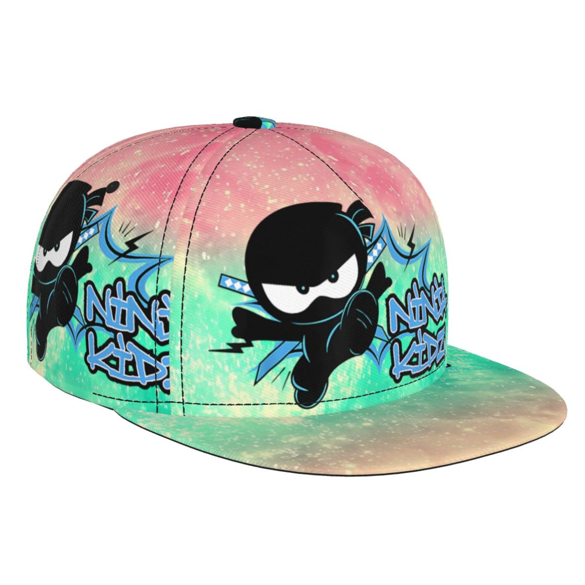 Ninja Kidz Baseball Cap For Men, Women & Kids, Classic Flat Brim Hat ...