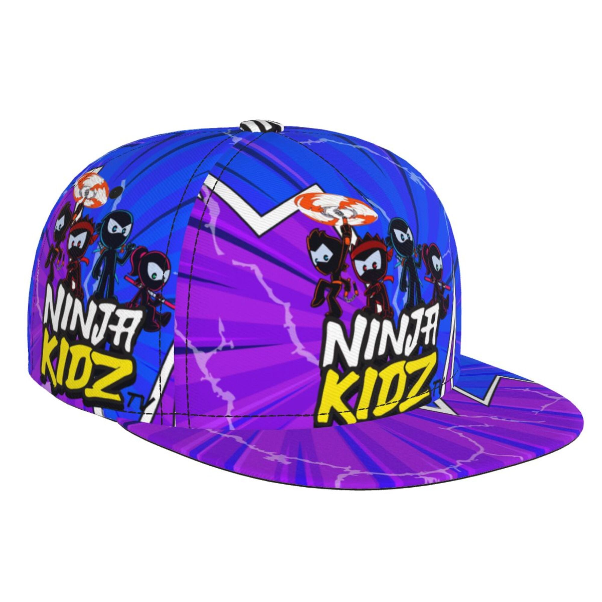 Ninja Kidz Baseball Cap For Men, Women & Kids, Classic Flat Brim Hat ...