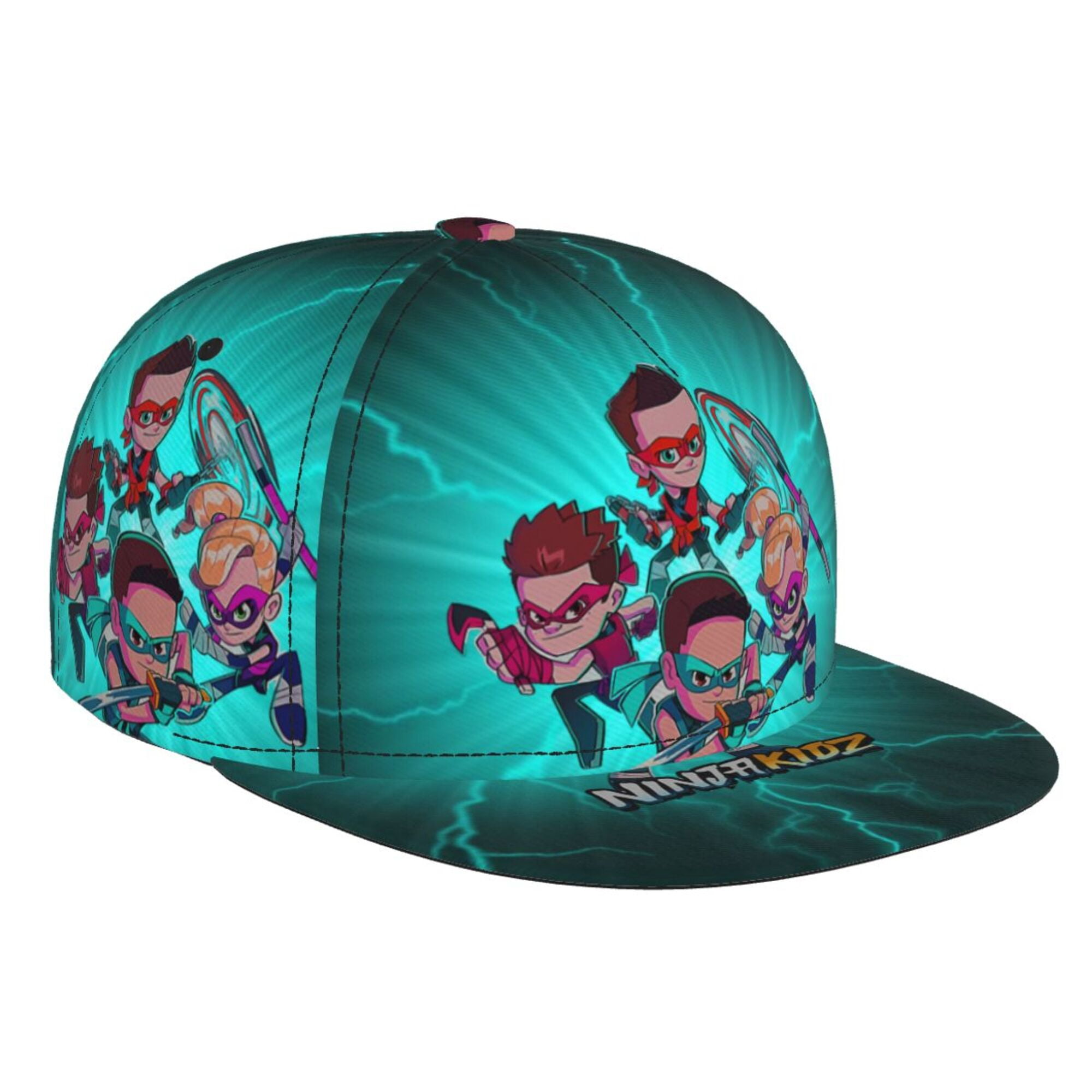 Ninja Kidz Baseball Cap For Men, Women & Kids, Classic Flat Brim Hat ...