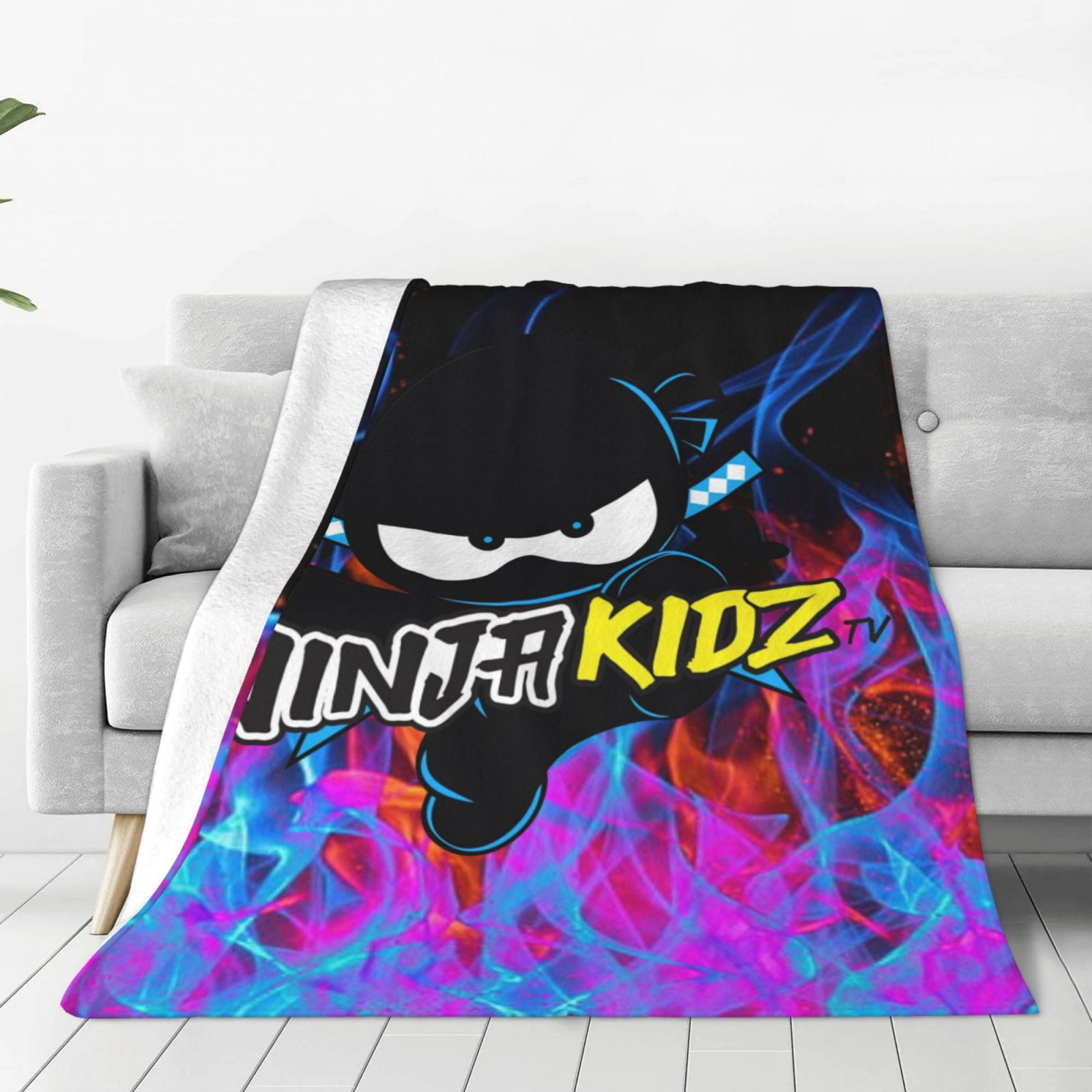 Ninja Kidz Blankets Flannel Fleece Warm Soft Throw Blanket For Couch ...