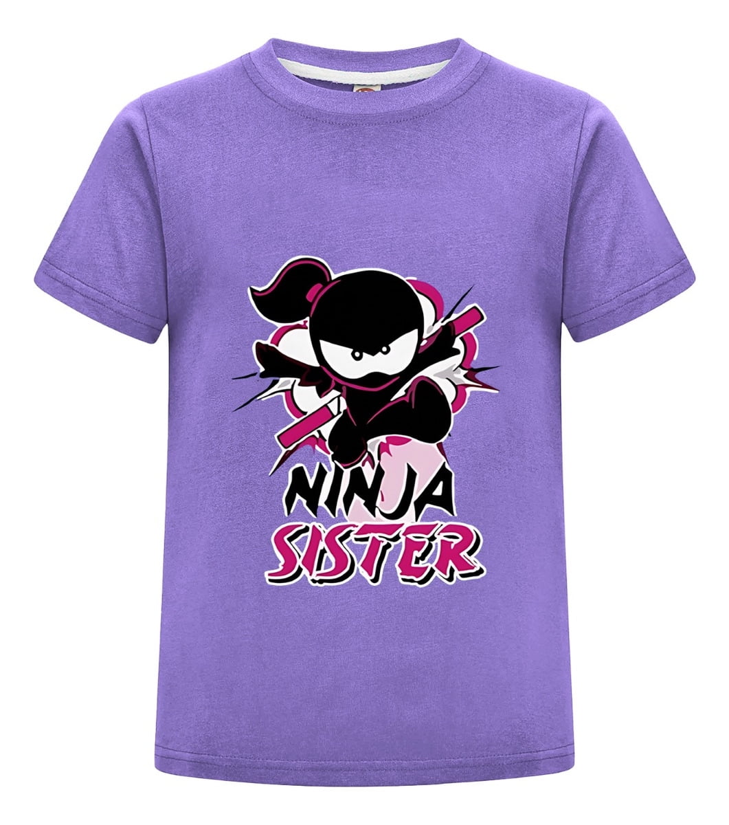 Ninja Kidz Fan Shirt for Kids – Soft and Stylish Cartoon Ninja Tee – Summer Crewneck Top for ...