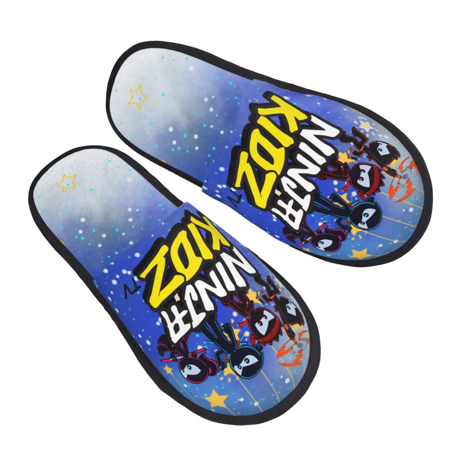 Ninja Kidz Furry Slippers For Men Women Fuzzy House Slippers Winter ...