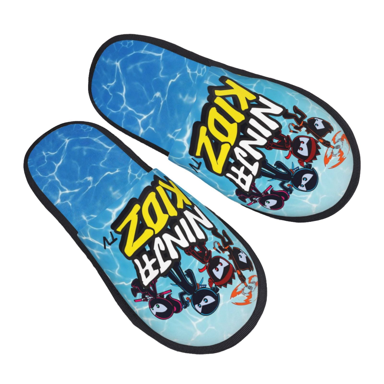 Ninja Kidz Furry Slippers For Men Women Fuzzy House Slippers Winter ...