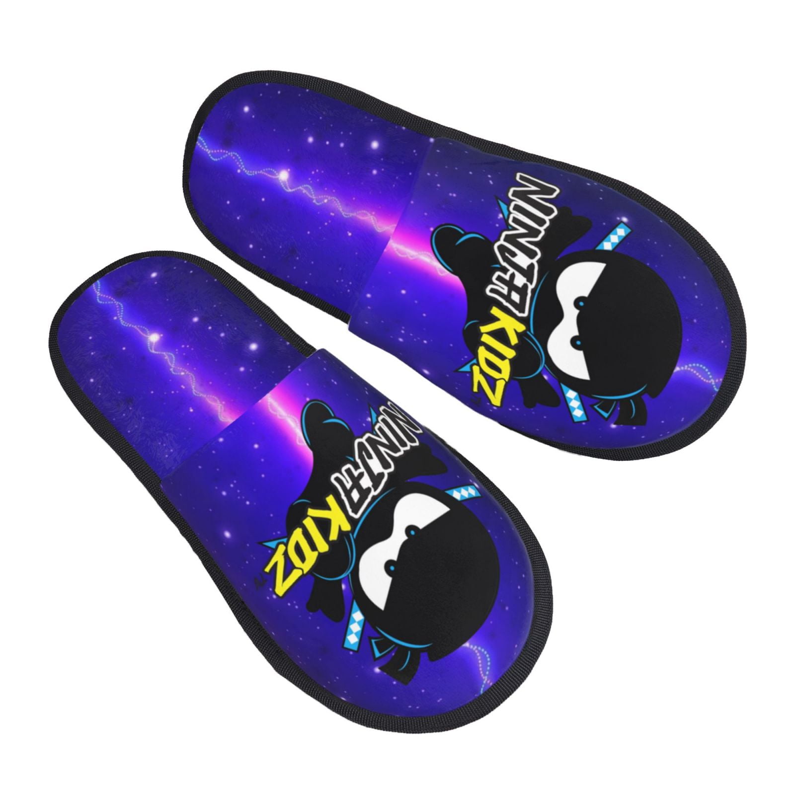 Ninja Kidz Furry Slippers For Men Women Fuzzy House Slippers Winter ...