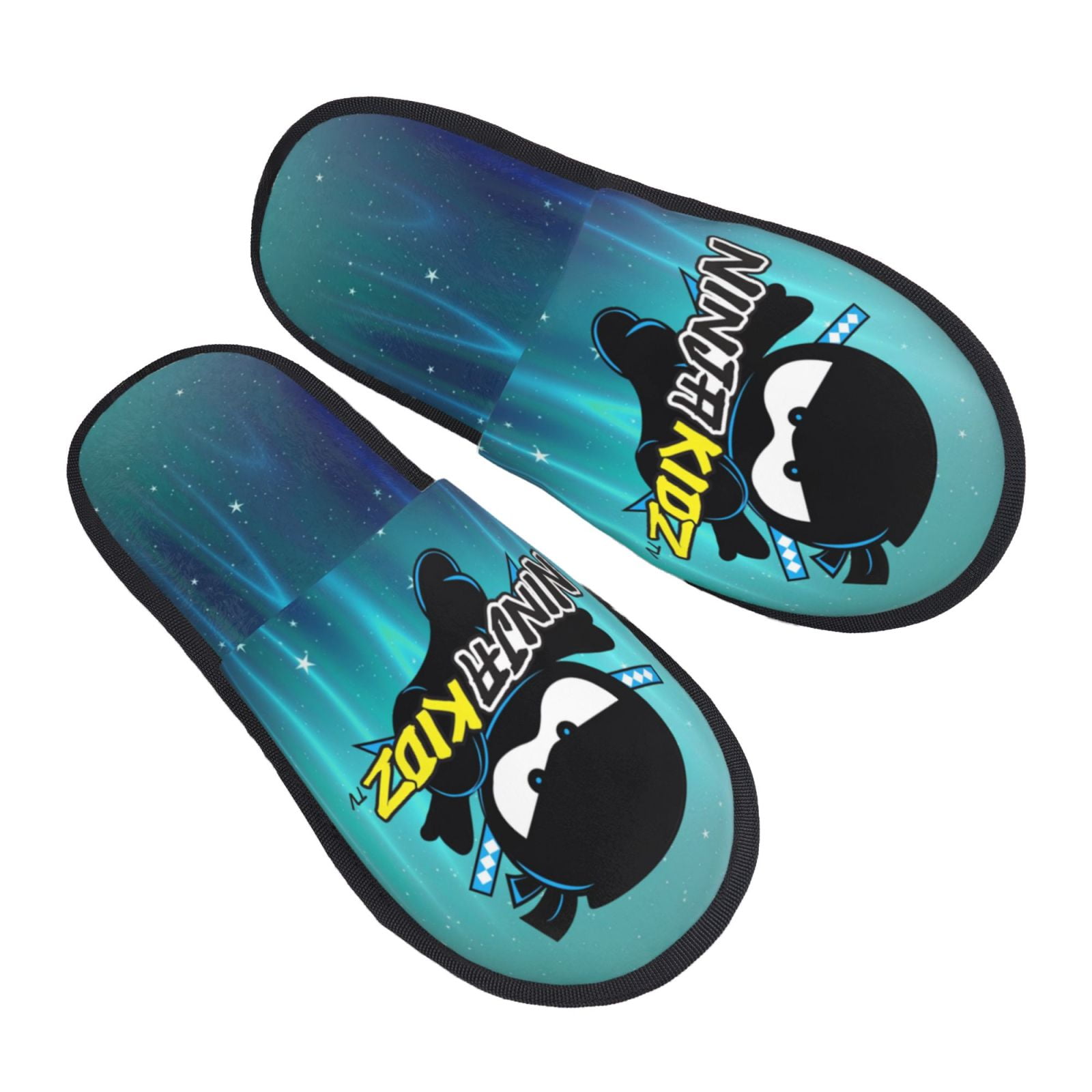 Ninja Kidz Furry Slippers For Men Women Fuzzy House Slippers Winter ...