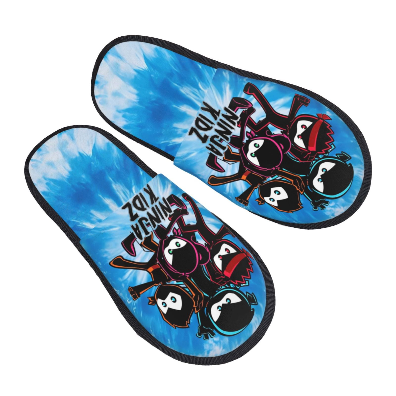Ninja Kidz Furry Slippers For Men Women Fuzzy House Slippers Winter ...