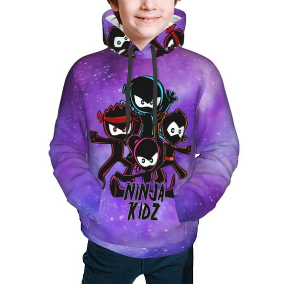 Ninja Kidz Hoodies Pullover For Boys Girls 3d Printed Hooded Sweatshirt ...