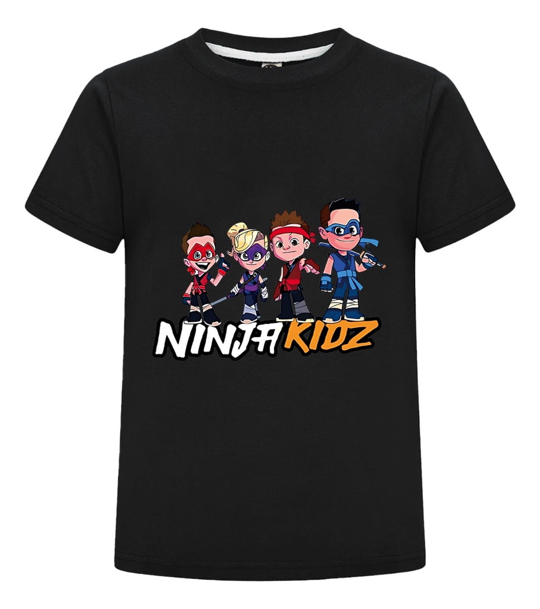 Ninja Kidz Inspired T-Shirt for Children – Colorful Ninja Print Tee ...