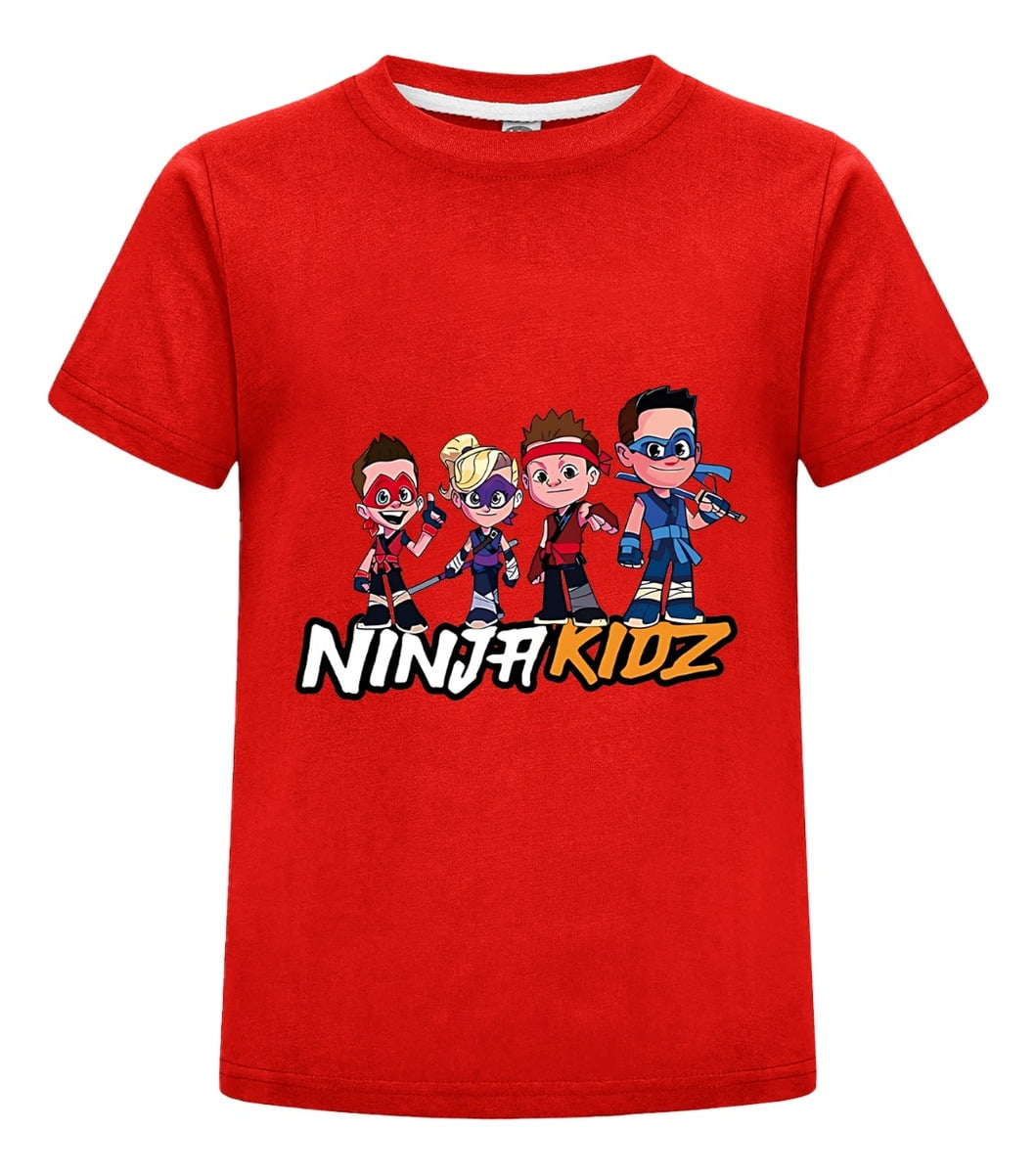Ninja Kidz Inspired T-Shirt for Children – Colorful Ninja Print Tee ...