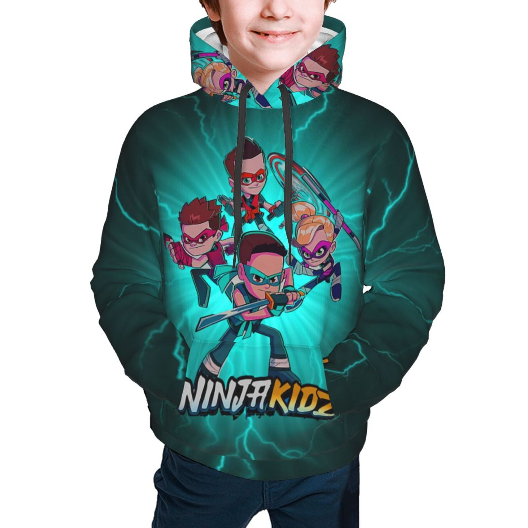 Ninja Kidz Kids' Hoodie 3d Print Sweatshirt Soft Pullover Hooded With ...