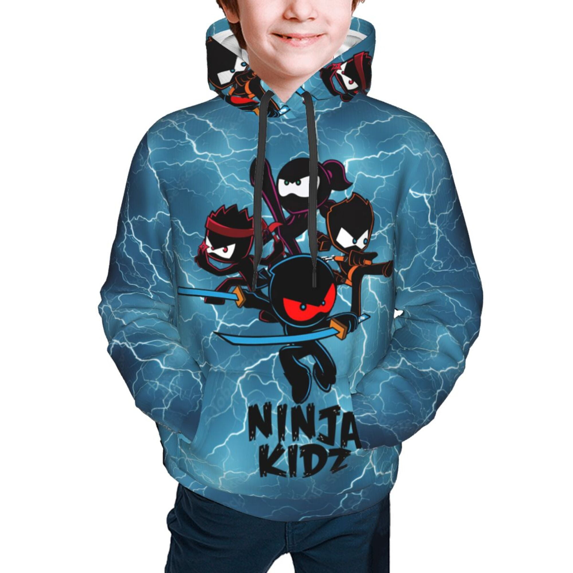 Ninja Kidz Kids' Hoodie 3d Print Sweatshirt Soft Pullover Hooded With ...