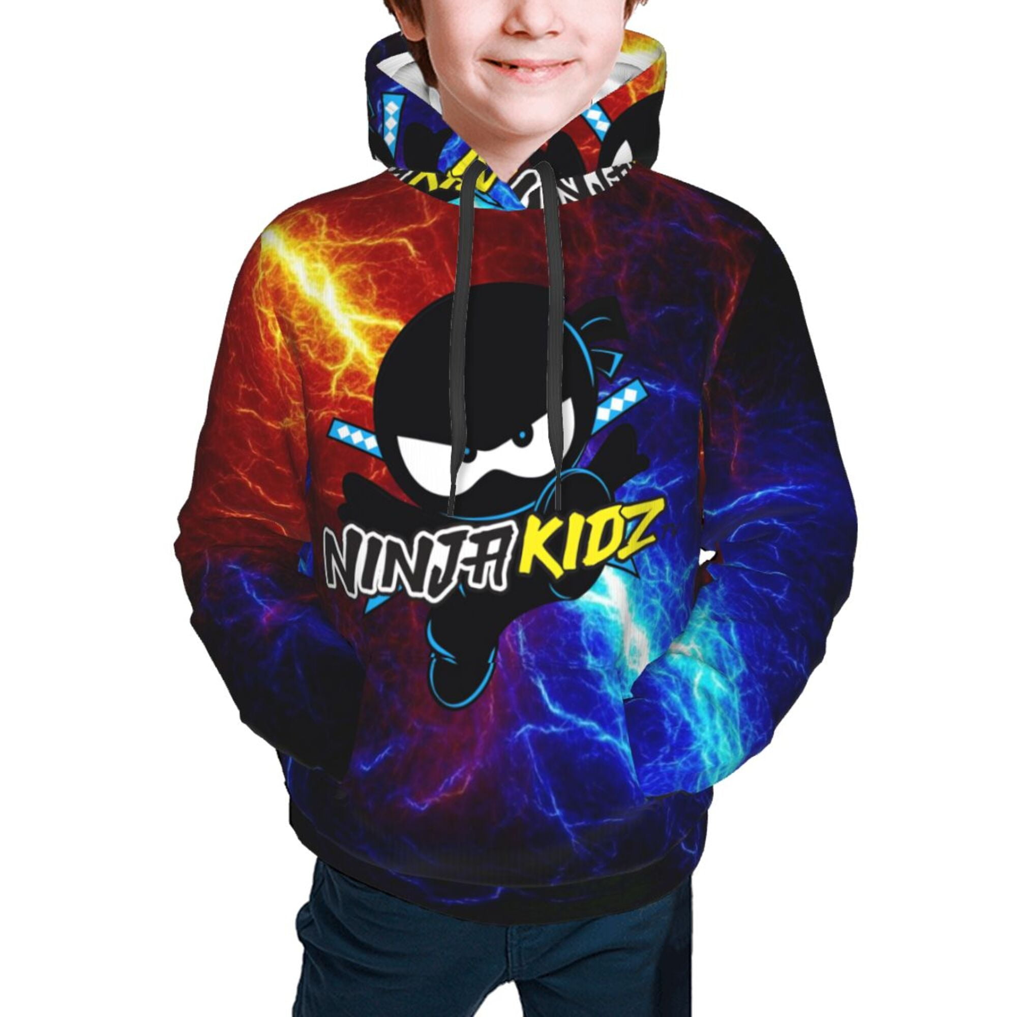 Ninja Kidz Kids' Hoodie 3d Print Sweatshirt Soft Pullover Hooded With ...