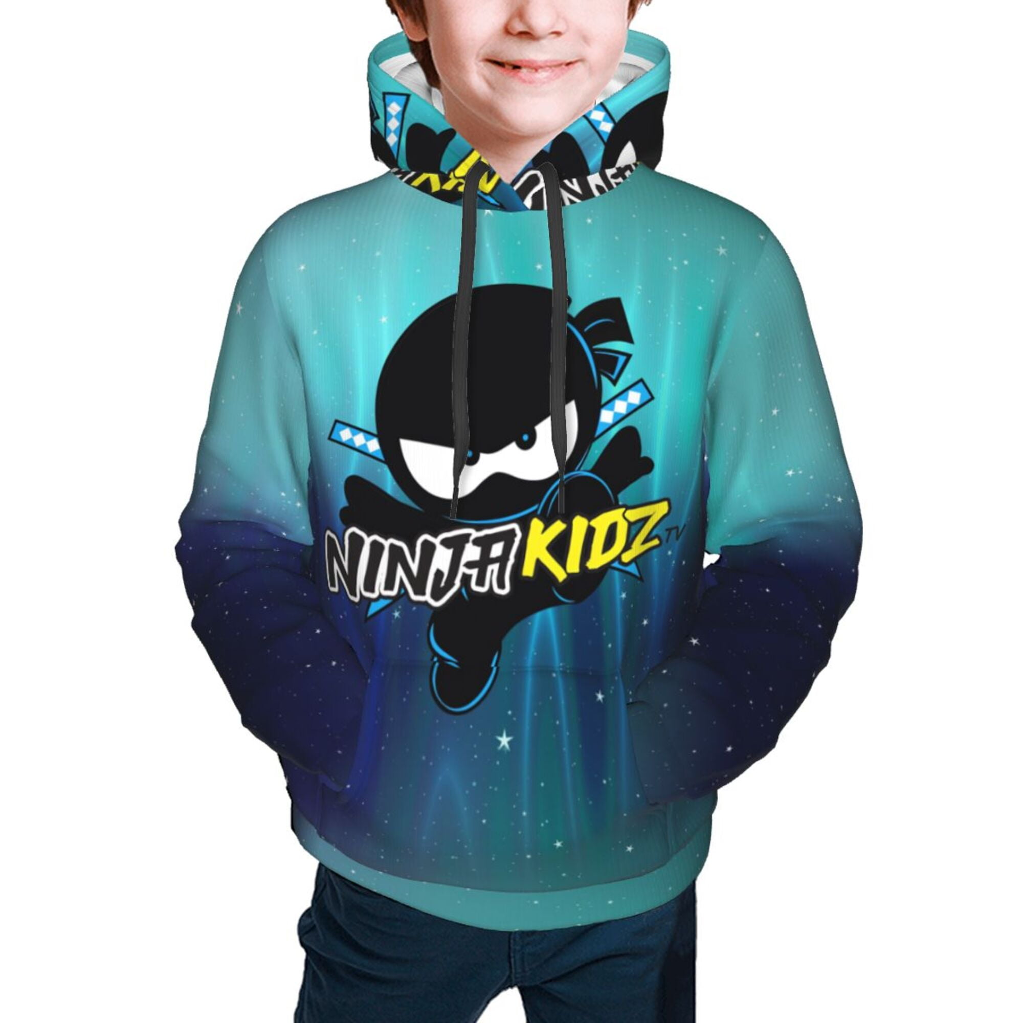 Ninja Kidz Kids' Hoodie 3d Print Sweatshirt Soft Pullover Hooded With ...