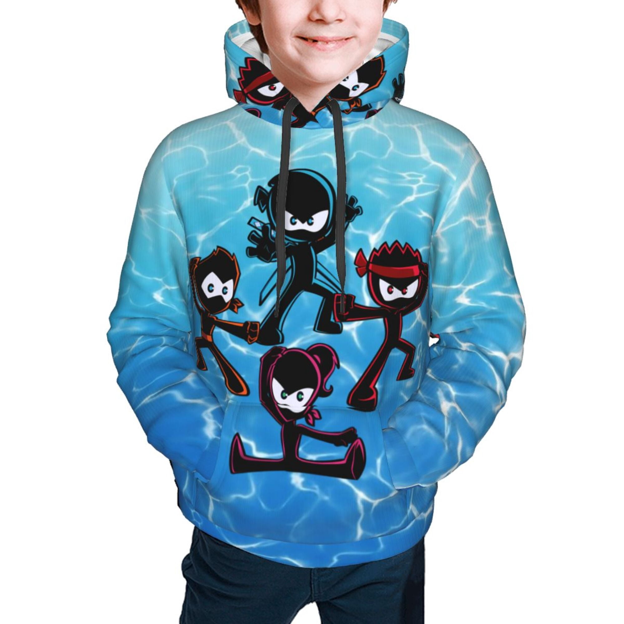 Ninja Kidz Kids' Hoodie 3d Print Sweatshirt Soft Pullover Hooded With ...
