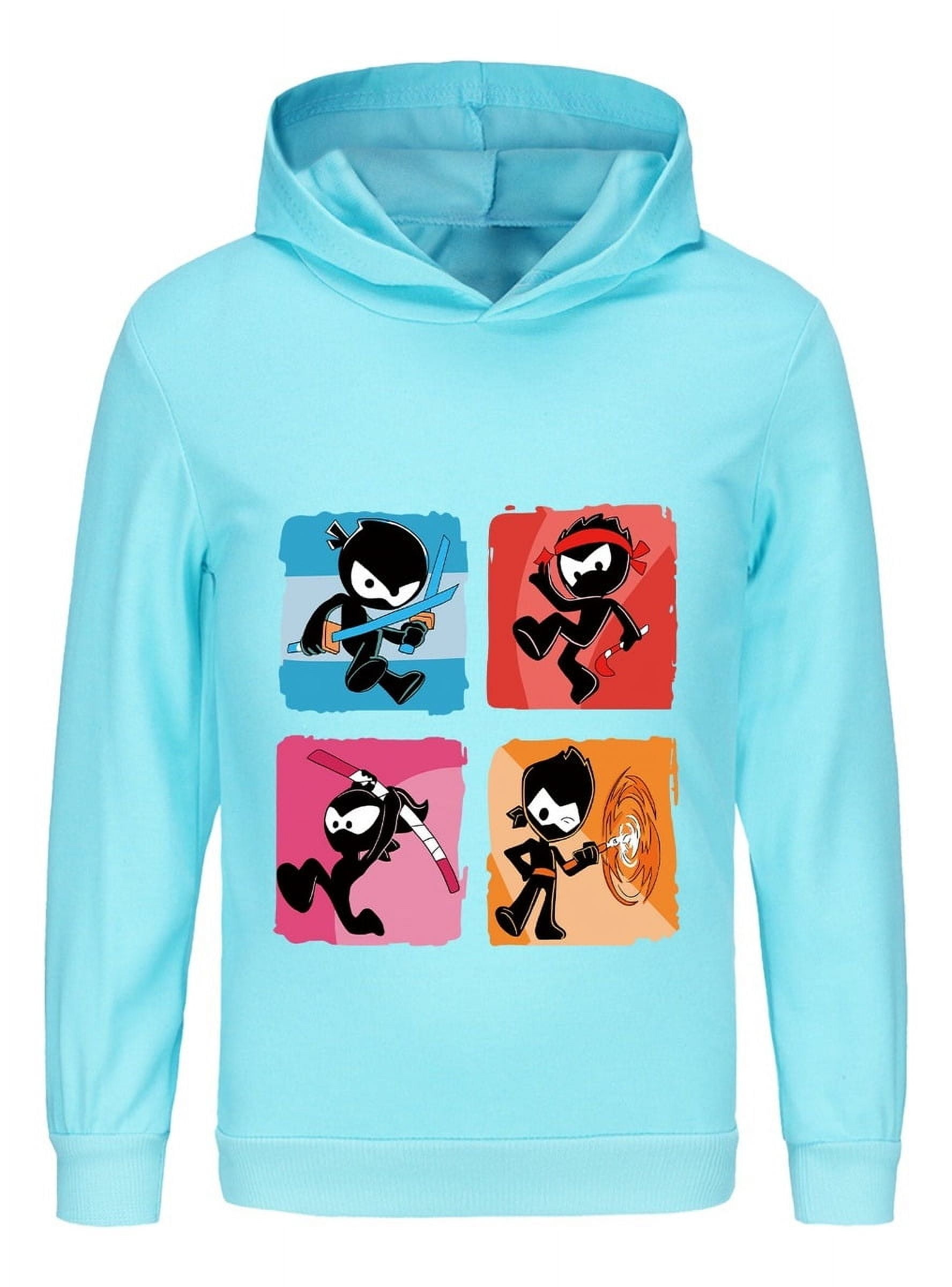Ninja Kidz Kids Hoodie – Boys Girls Pullover Sweatshirt Cartoon Graphic ...