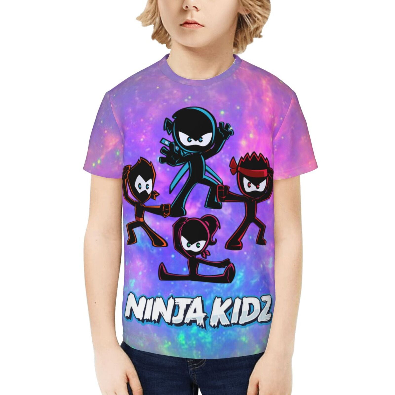 Ninja Kidz Kids T-Shirt 3d Printed Graphic T-Shirts Boys And Girls ...