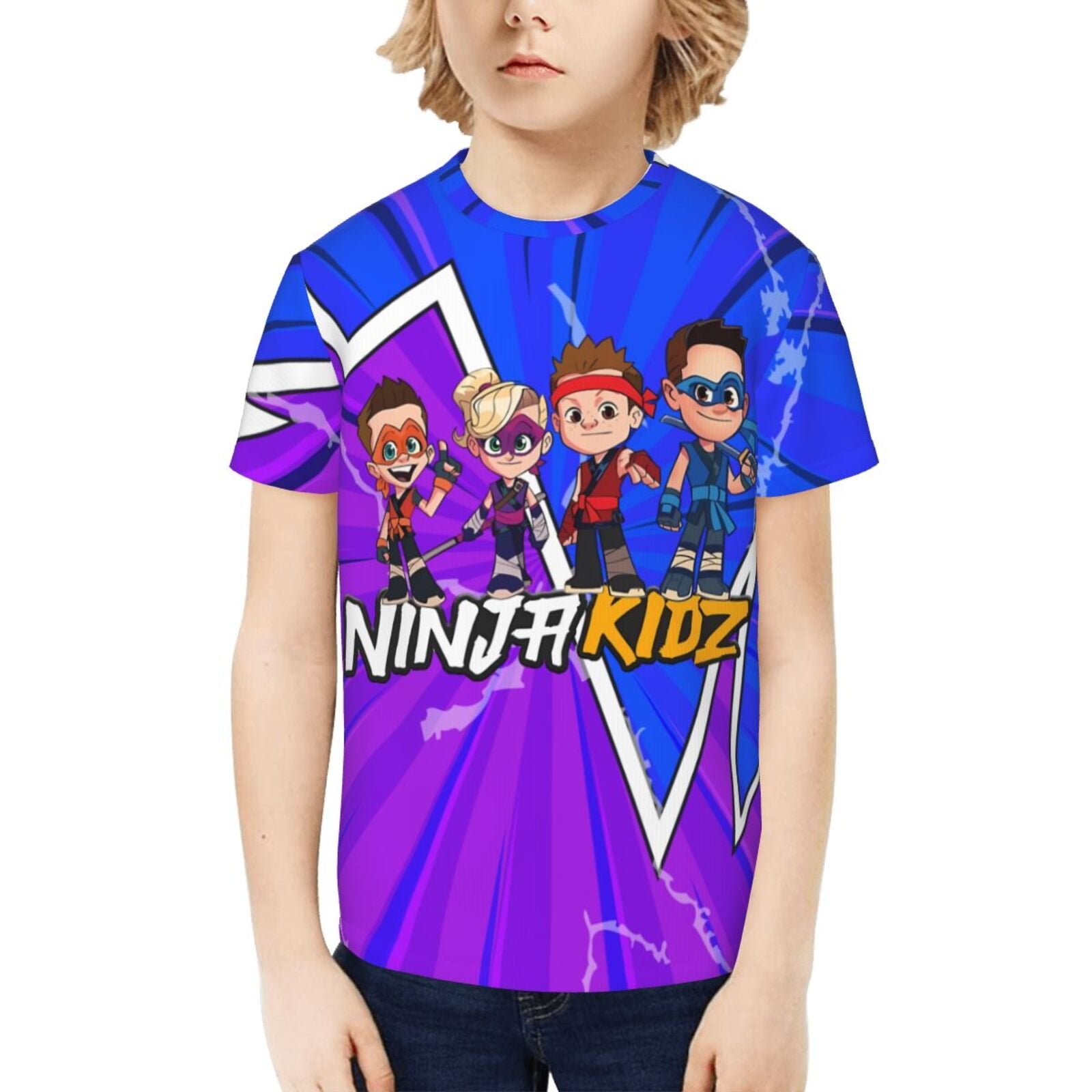 Ninja Kidz Kids T-Shirt 3d Printed Graphic T-Shirts Boys And Girls ...