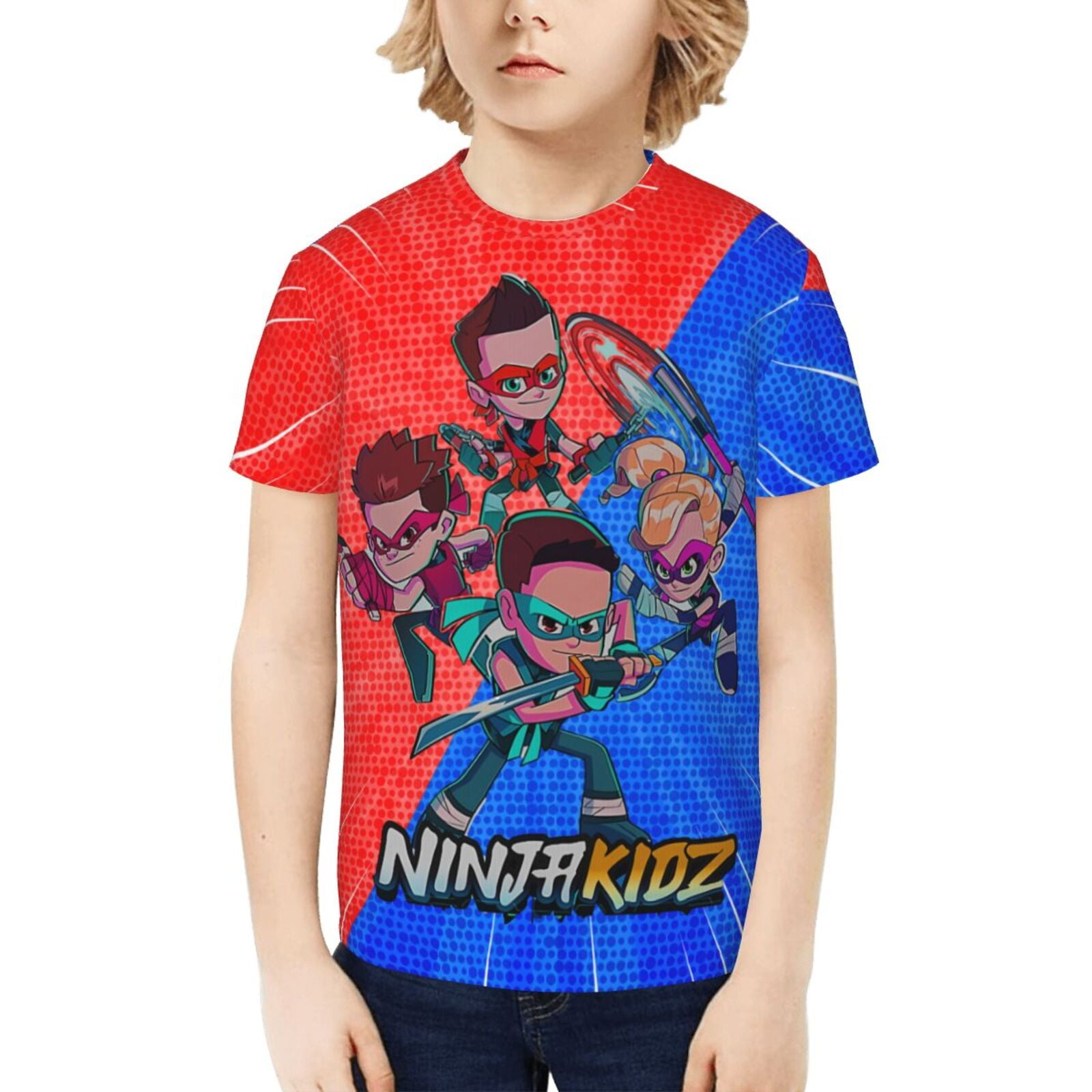 Ninja Kidz Kids T-Shirt 3d Printed Graphic T-Shirts Boys And Girls ...