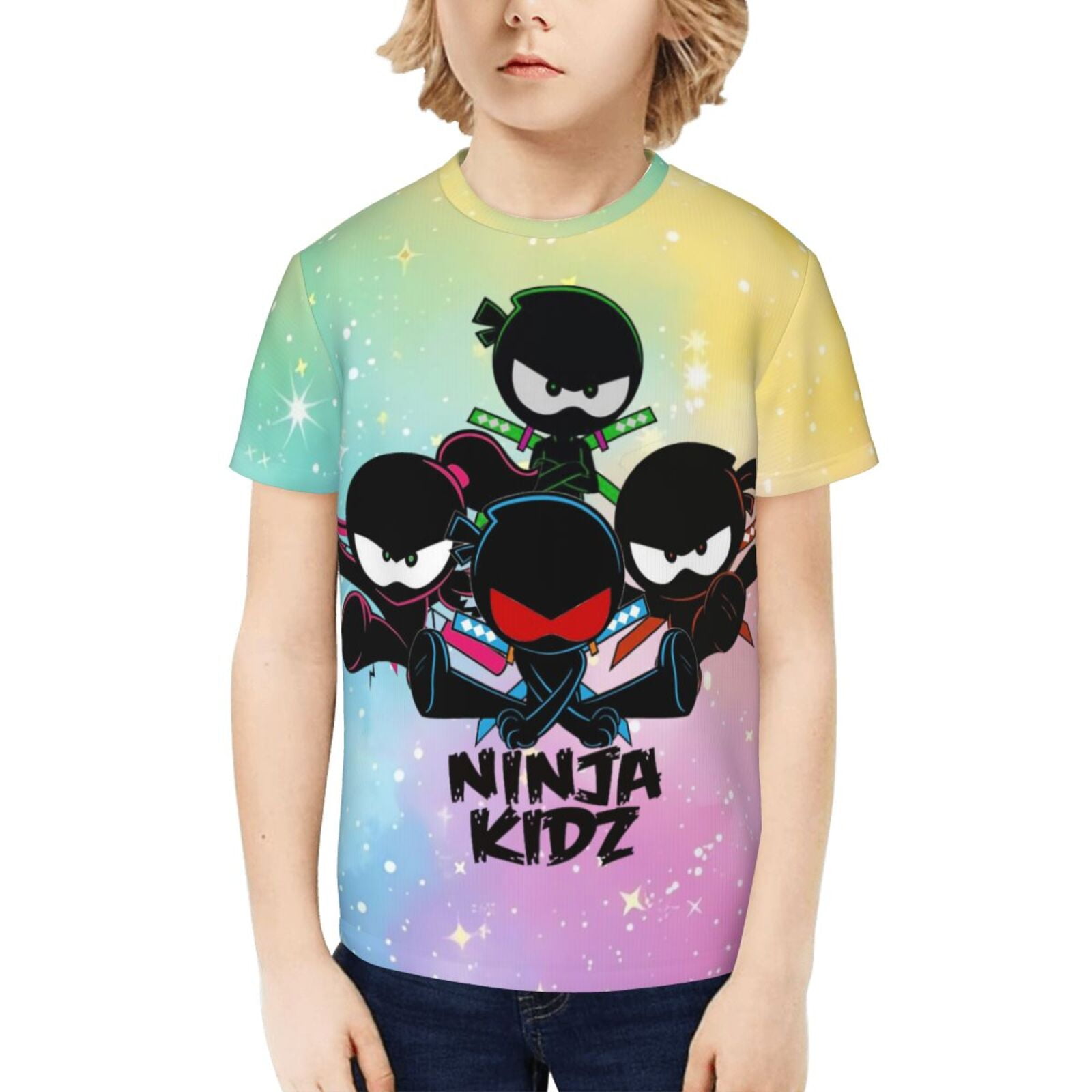 Ninja Kidz Kids T-Shirt 3d Printed Graphic T-Shirts Boys And Girls ...