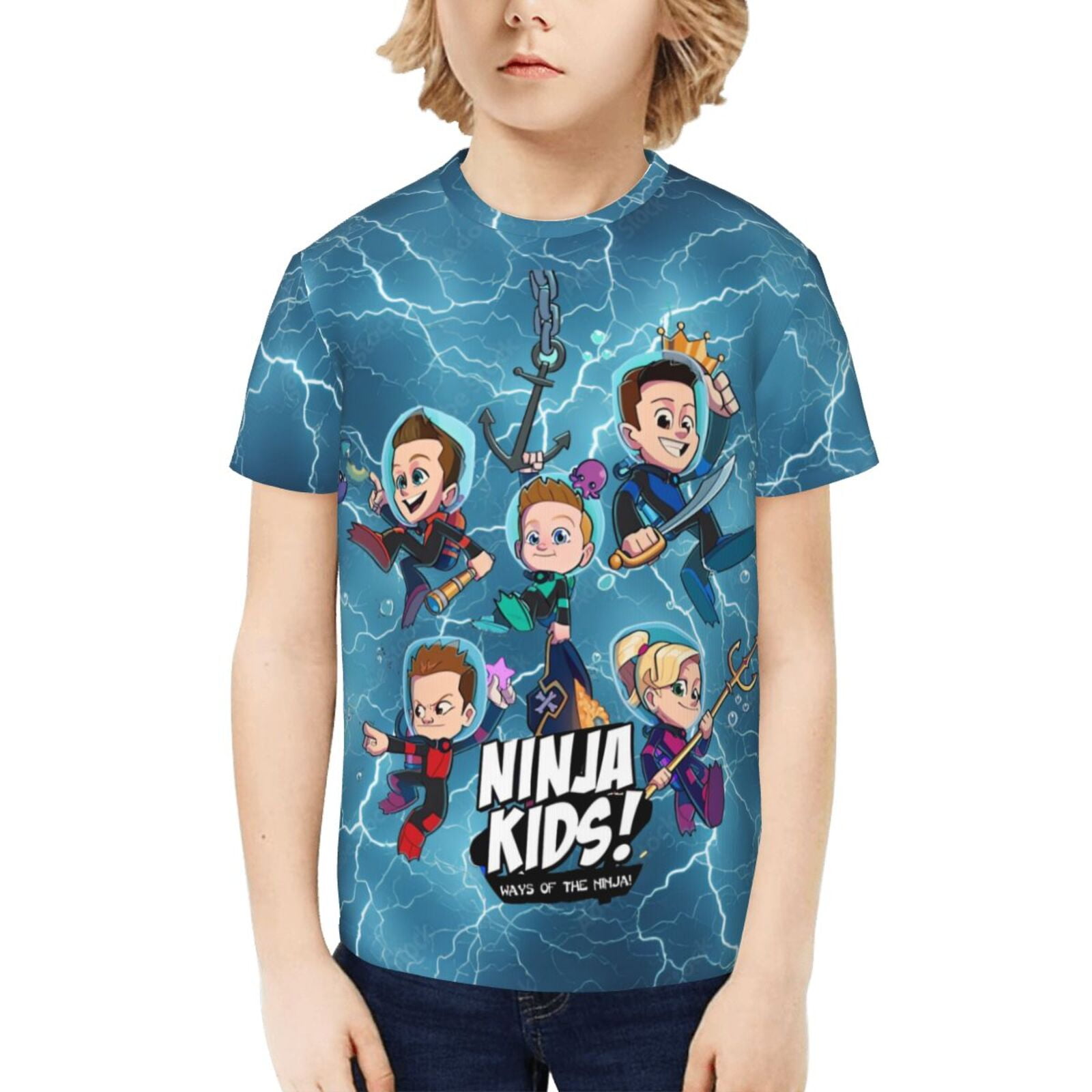 Ninja Kidz Kids T-Shirt 3d Printed Graphic T-Shirts Boys And Girls ...