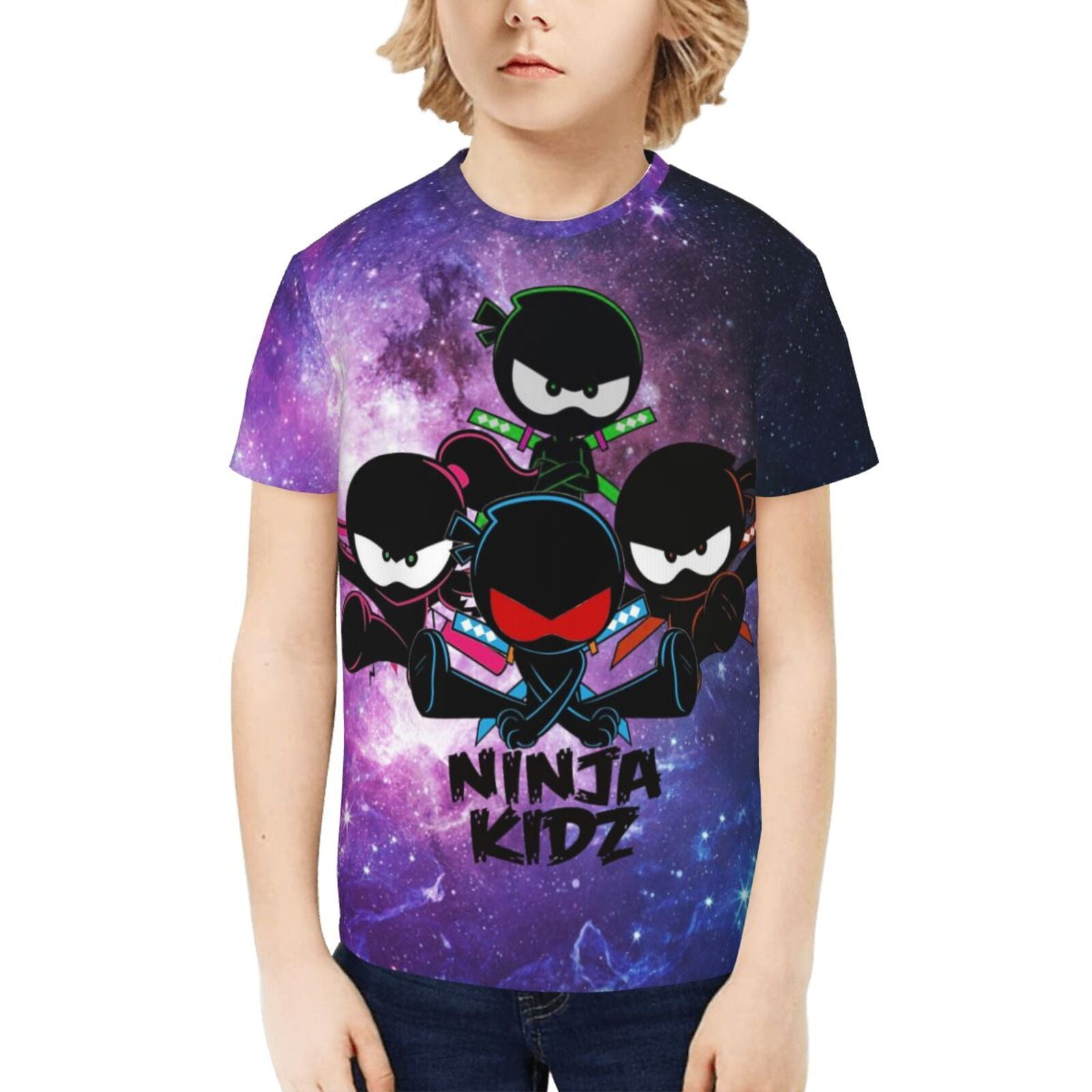 Ninja Kidz Kids T-Shirt 3d Printed Graphic T-Shirts Boys And Girls ...