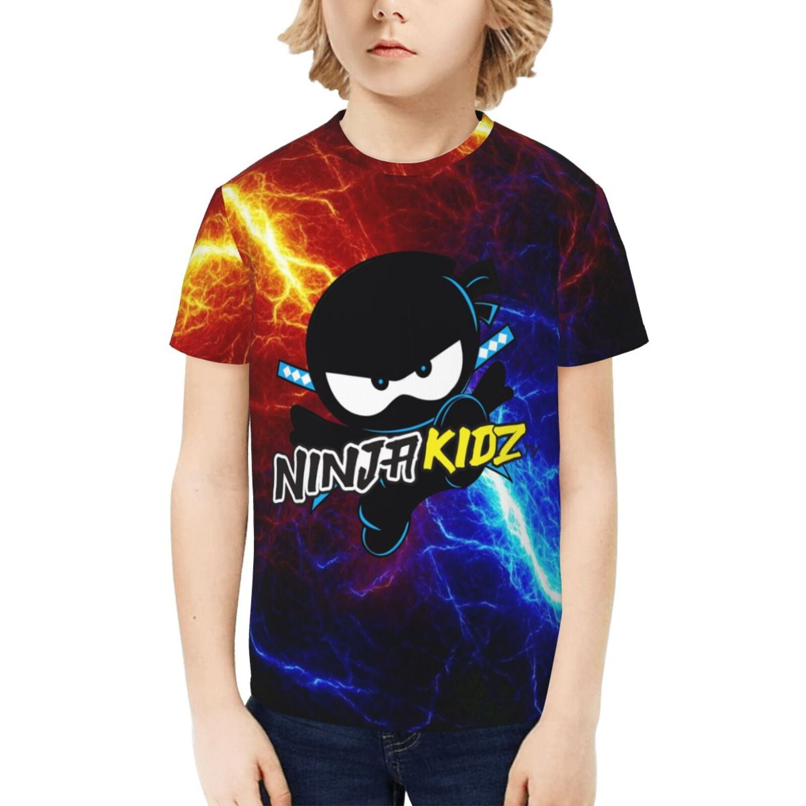 Ninja Kidz Kids T-Shirt 3d Printed Graphic T-Shirts Boys And Girls ...