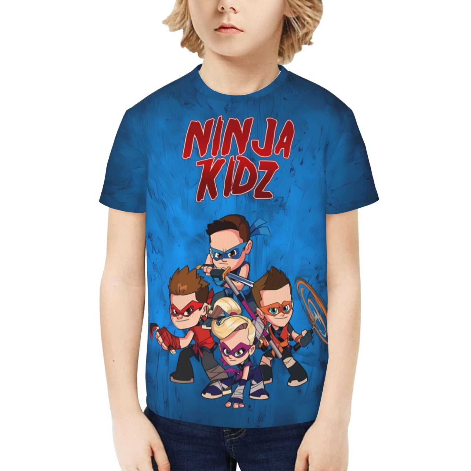 Ninja Kidz Kids T-Shirt 3d Printed Graphic T-Shirts Boys And Girls ...