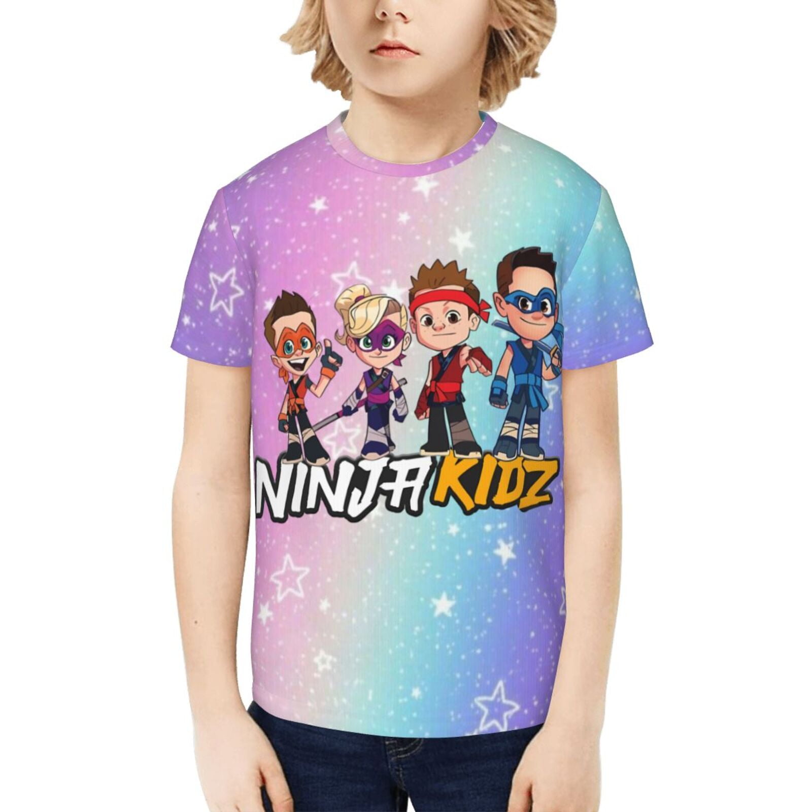 Ninja Kidz Kids T-Shirt 3d Printed Graphic T-Shirts Boys And Girls ...