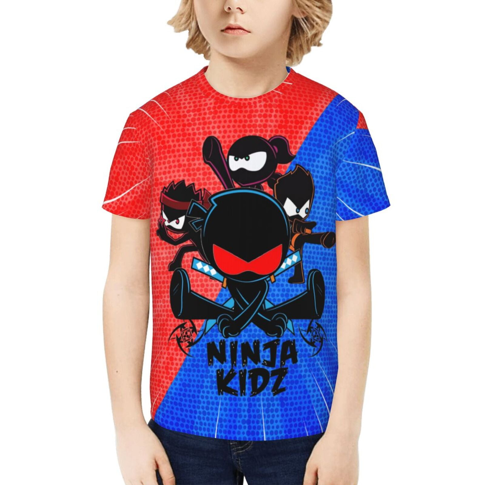 Ninja Kidz Kids T-Shirt 3d Printed Graphic T-Shirts Boys And Girls ...