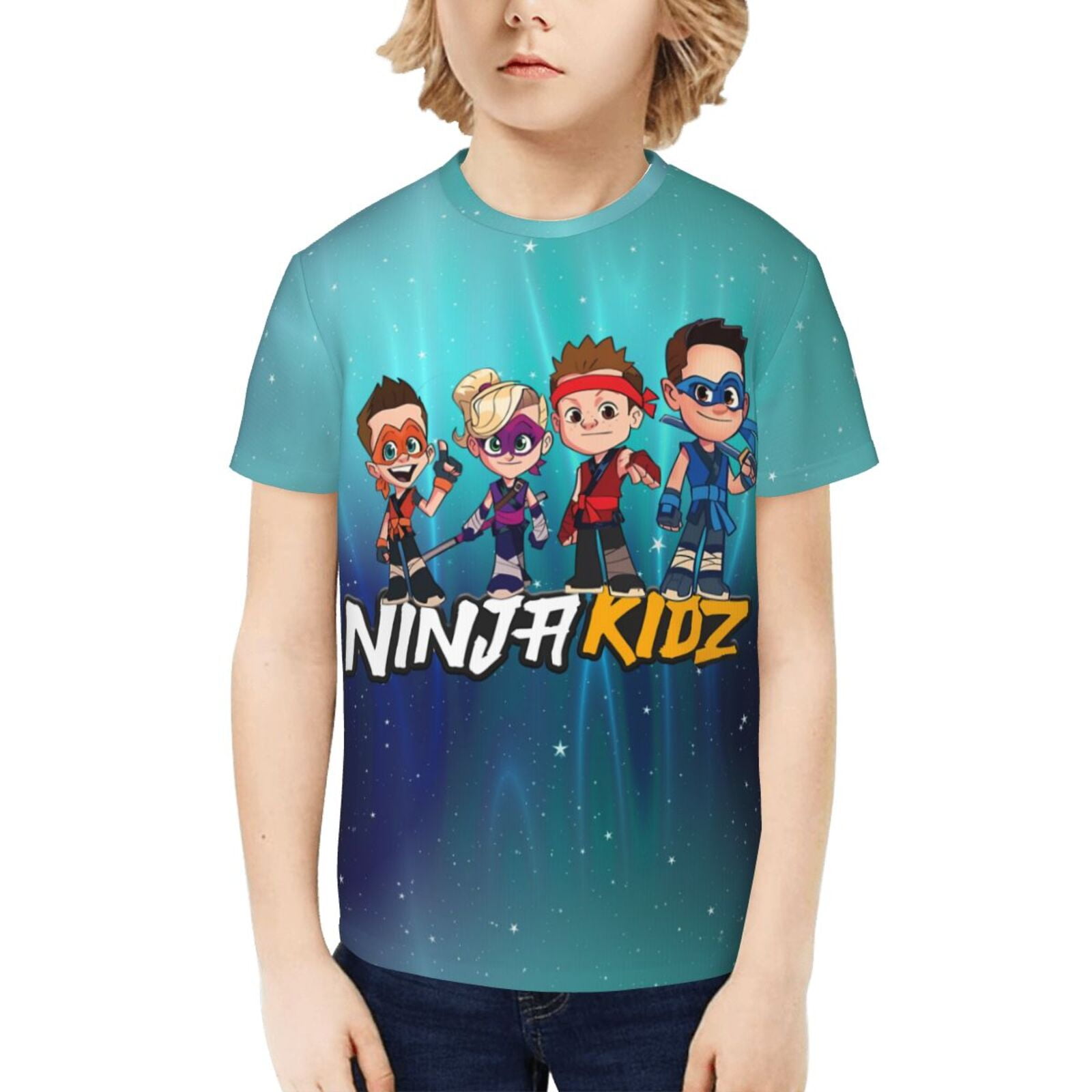 Ninja Kidz Kids T-Shirt 3d Printed Graphic T-Shirts Boys And Girls ...